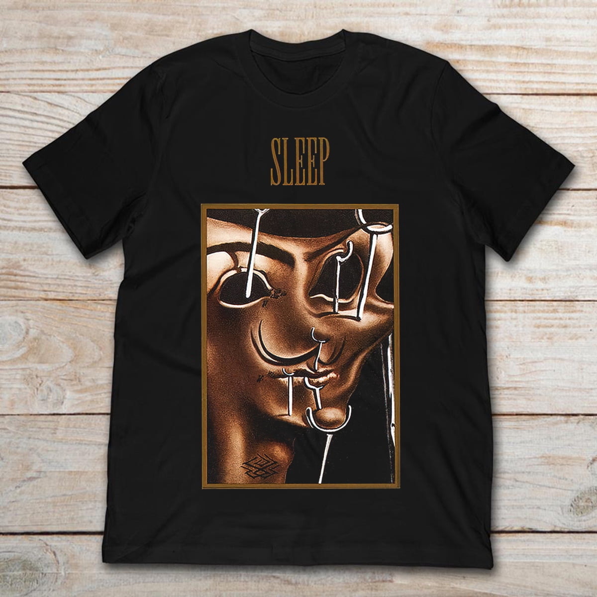 Band Sleep Band T Shirt Black Size S To 4XL Cotton Gifl NL3009 ...