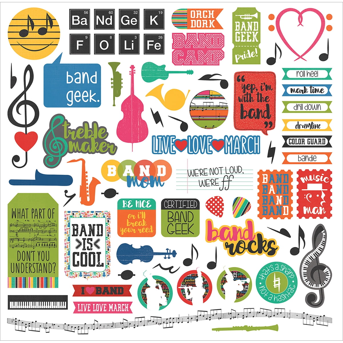 Band Stickers 12