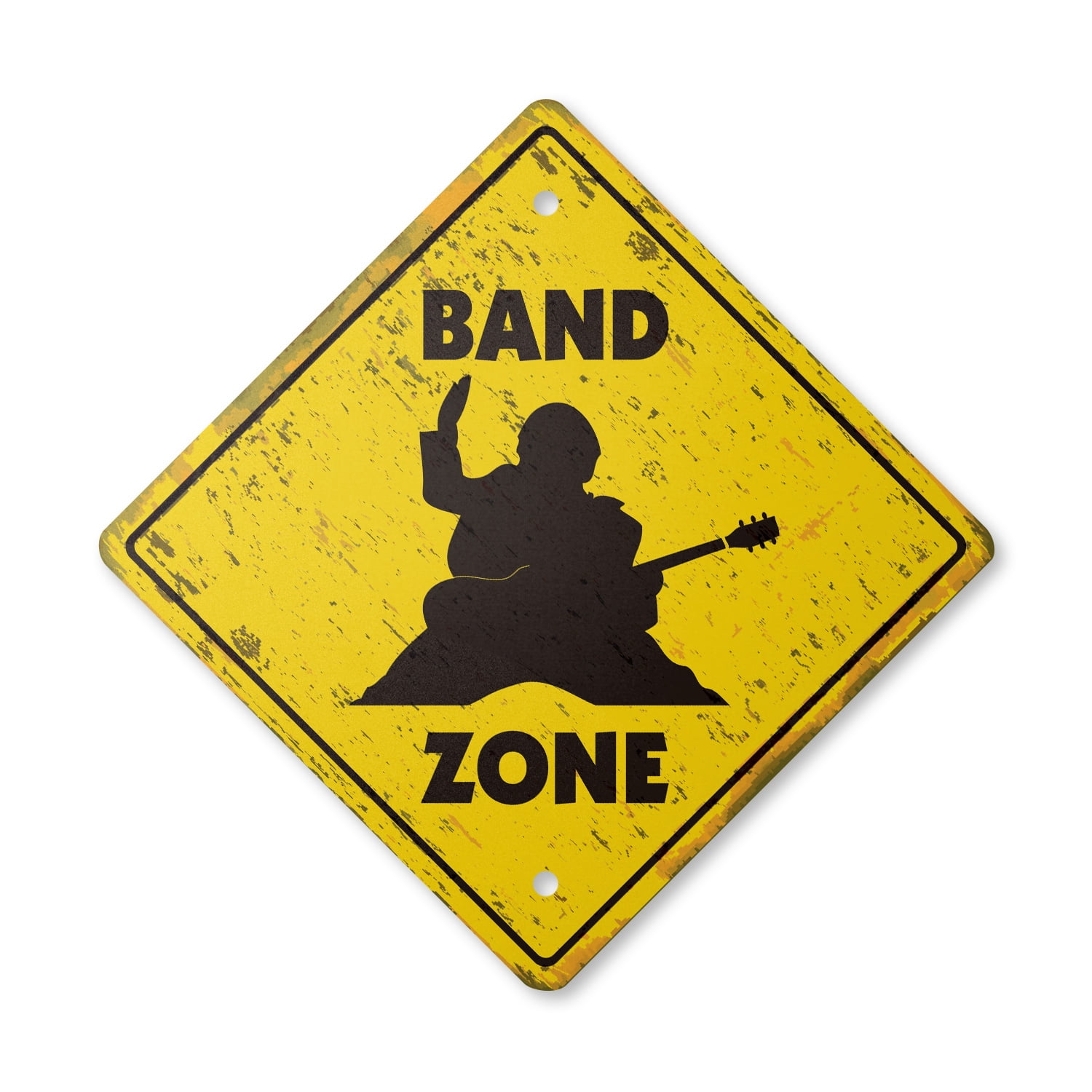 Band Vintage Crossing Sign Zone Xing | Indoor/Outdoor Plastic | 17 ...