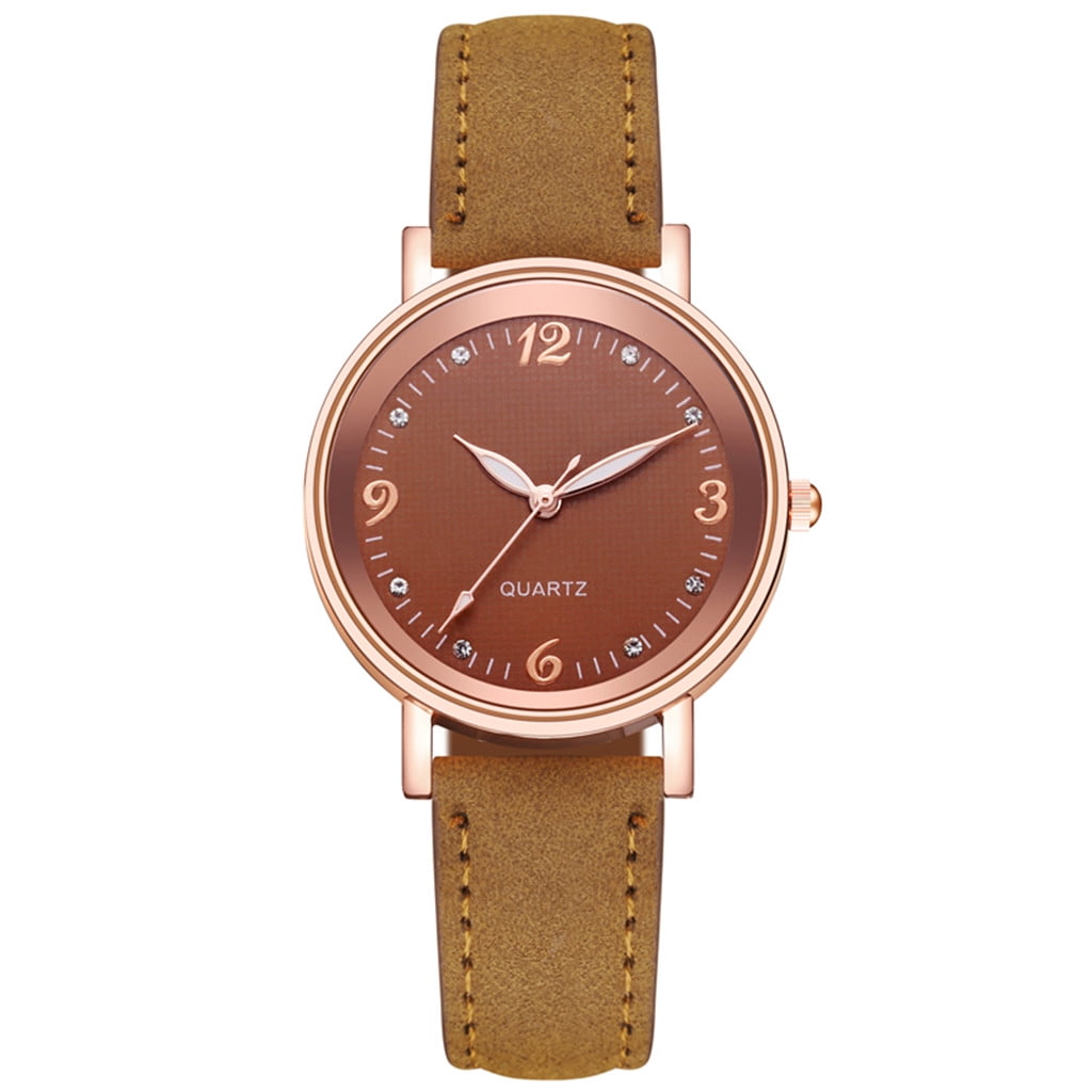 Band Watch Women Leather Quartz Analog Wrist Women's Watch Womens Watch ...