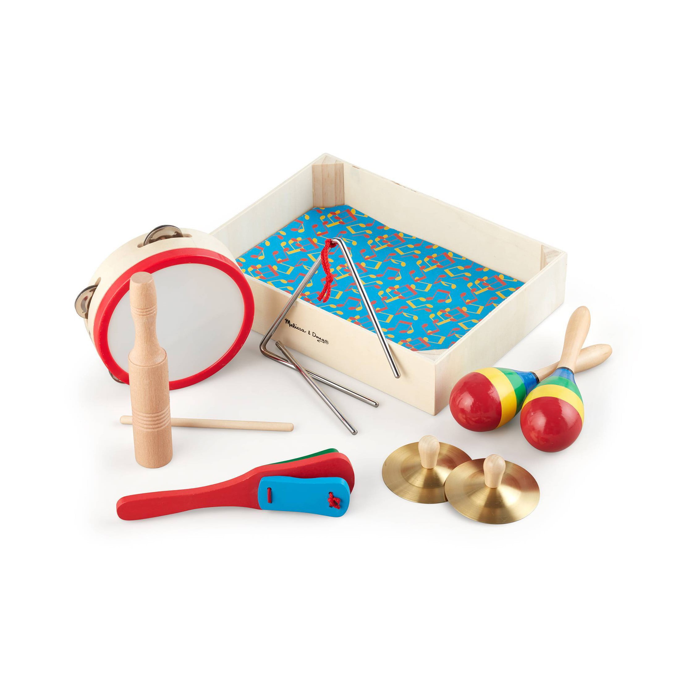 Band-in-a-Box Clap! Clang! Tap! Wooden and Metal Musical Instrument ...