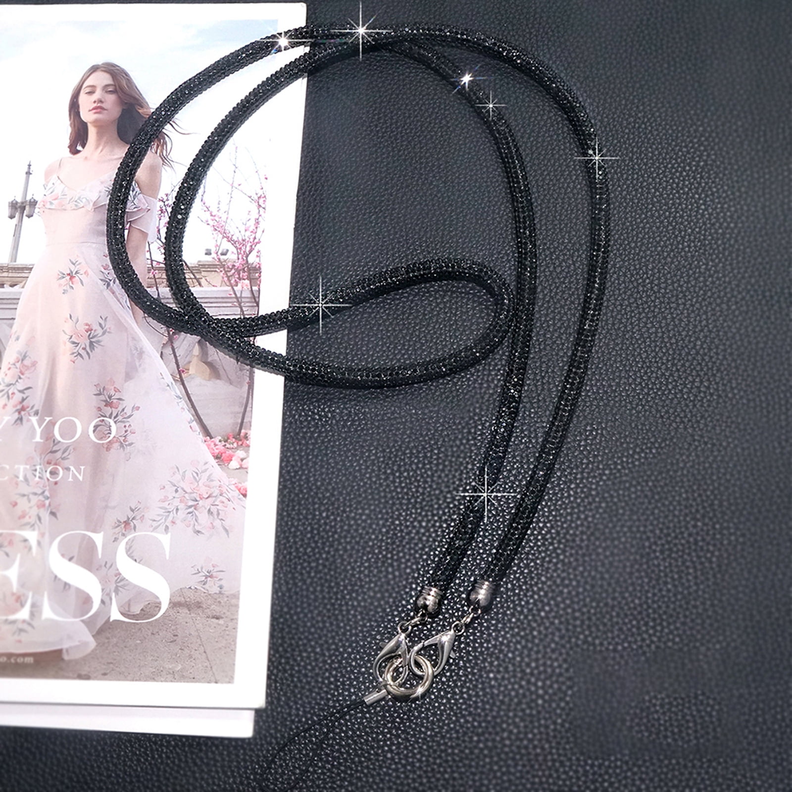 BandPlus Rhinestone Office Lanyard, 30" Bling Shoulder Strap Neck ...