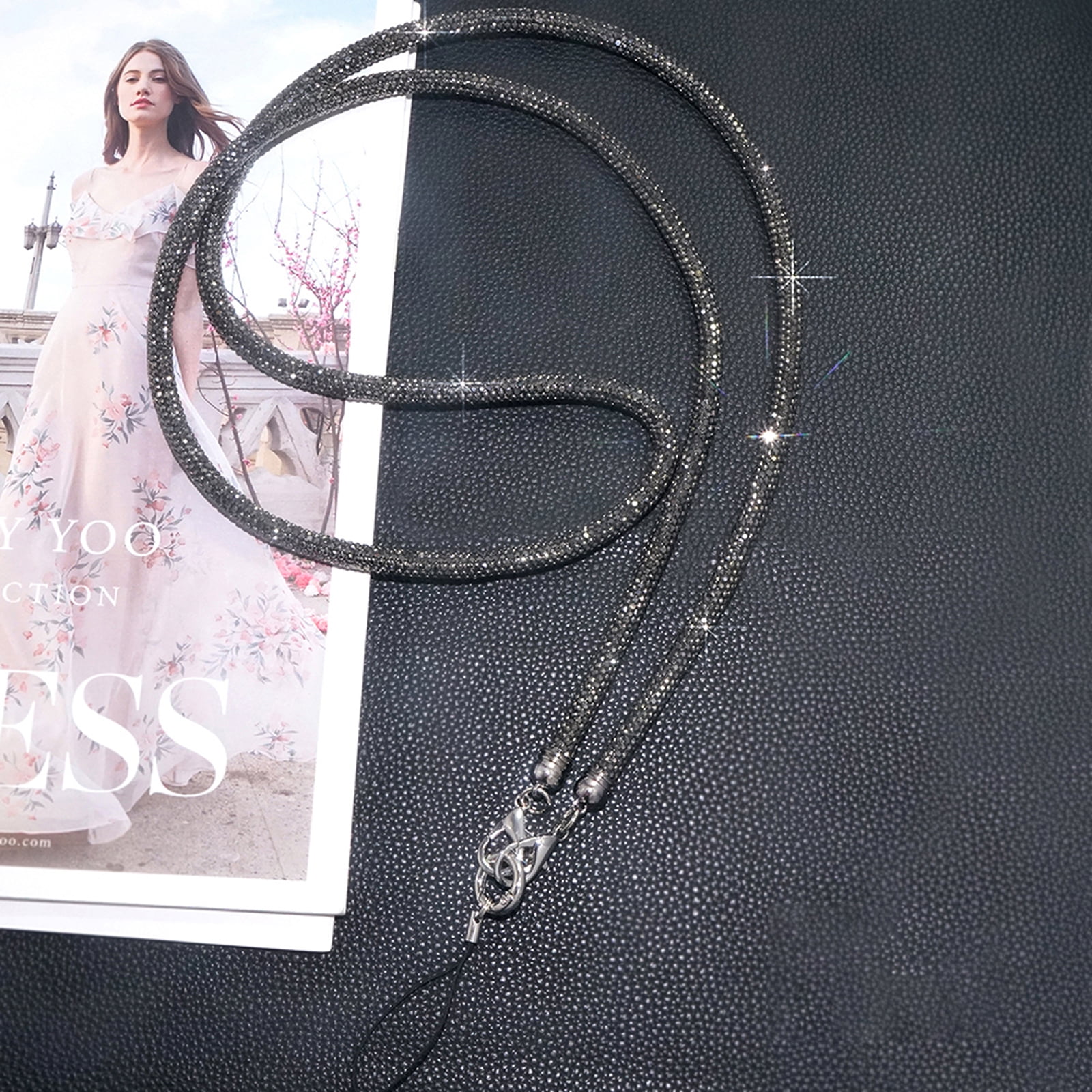 BandPlus Rhinestone Office Lanyard, 30" Bling Shoulder Strap Neck ...