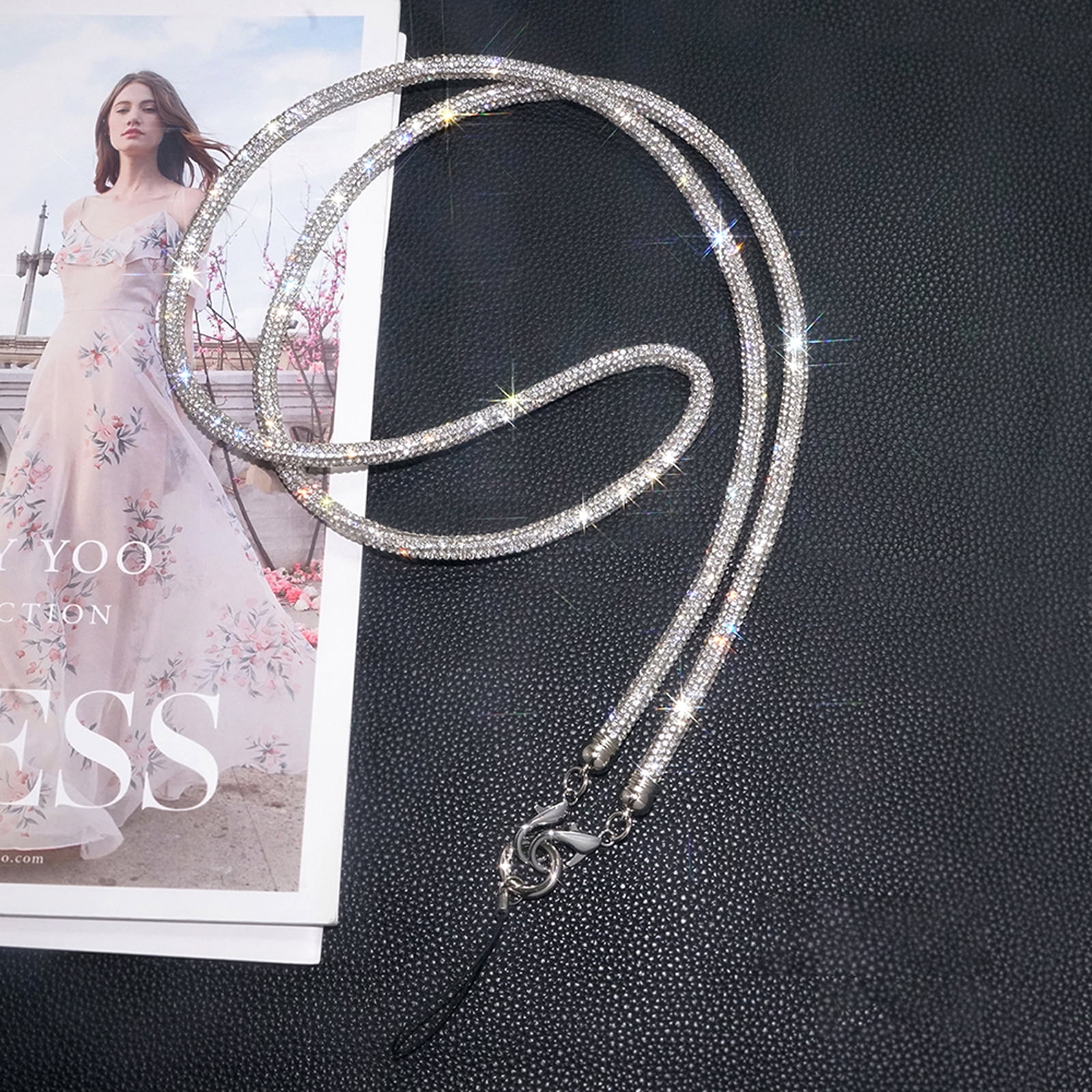 BandPlus Rhinestone Office Lanyard, 30" Bling Shoulder Strap Neck ...