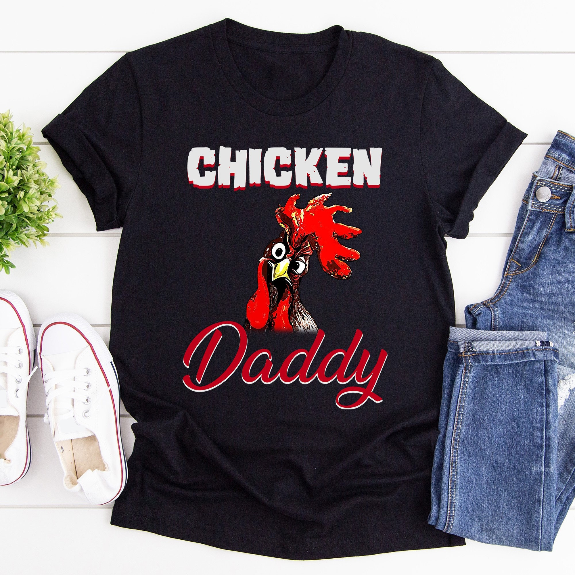 BandRole Chicken Daddy T-Shirt, Daddy Shirt, Men'S Chicken Shirt, Shirt ...