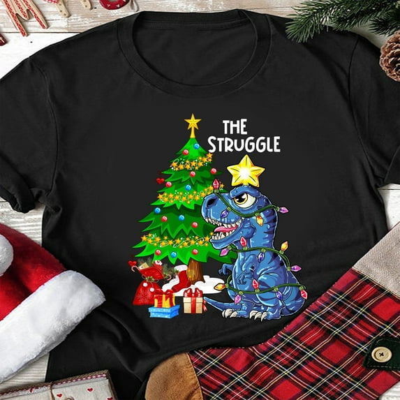 BandRole Christmas Tree-Rex Funny Saurus Lovers Gift Tshirt - Walmart.com
