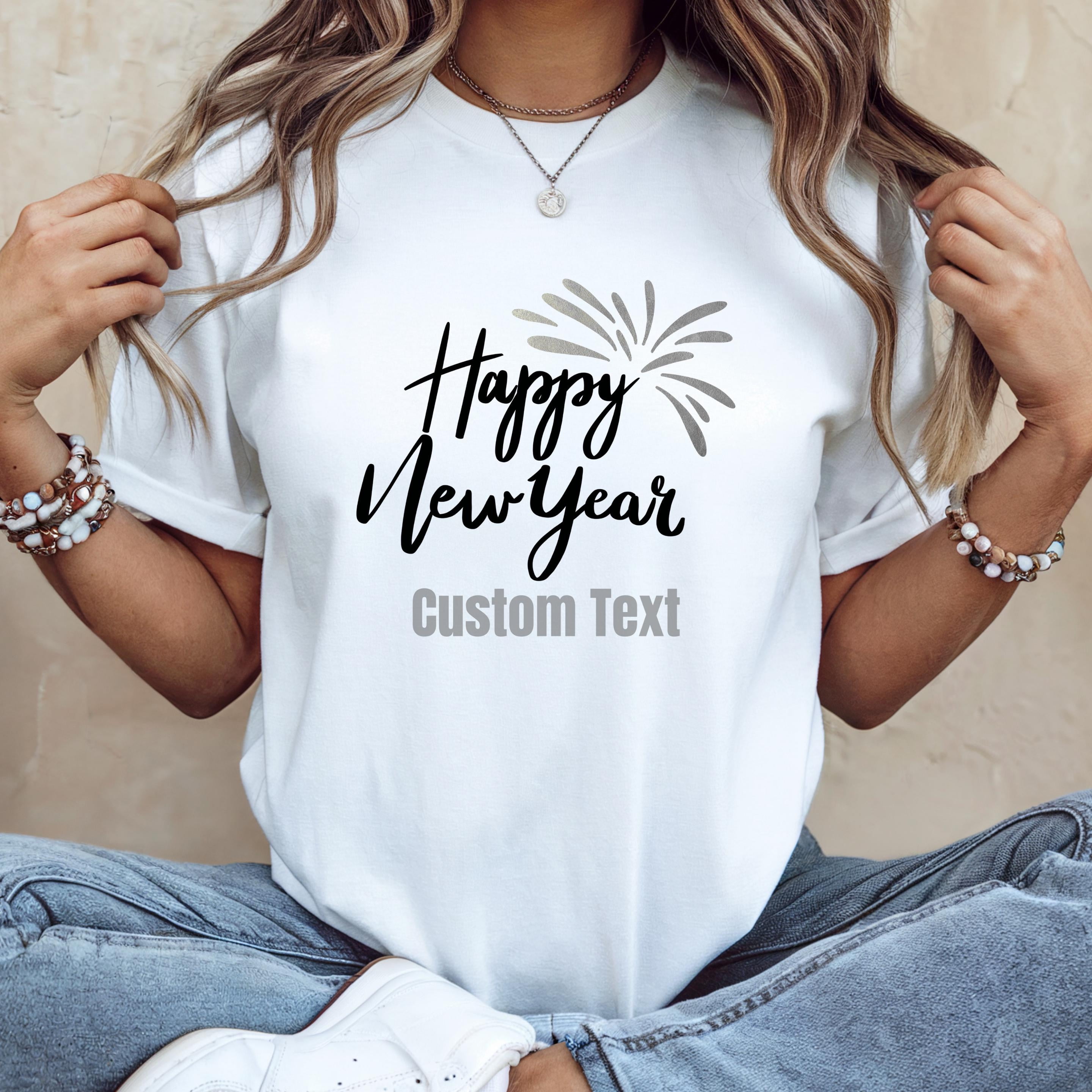 BandRole Custom Happy New Year 2026 Tee, Unisex Cotton Shirt - Walmart.com