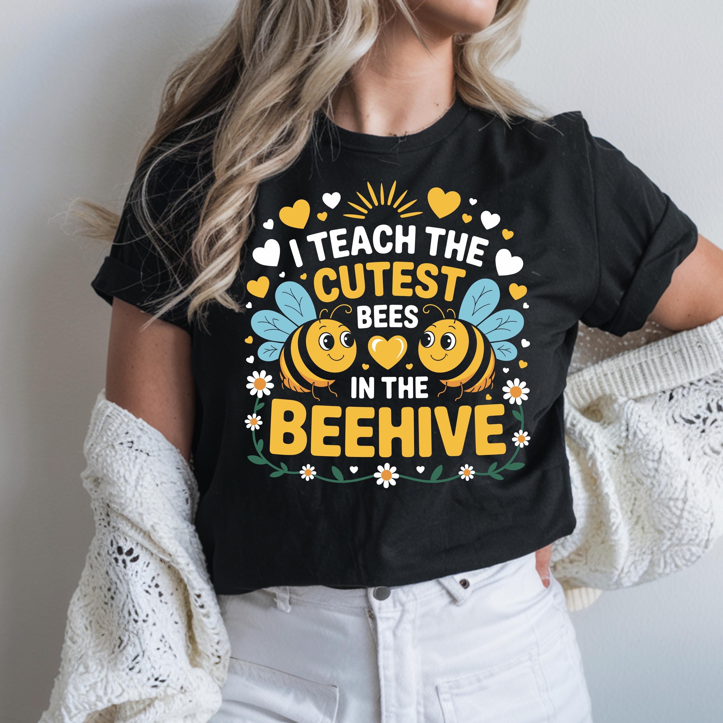 BandRole Cutest Bees Teacher Shirt Design, Beehive - Walmart.com