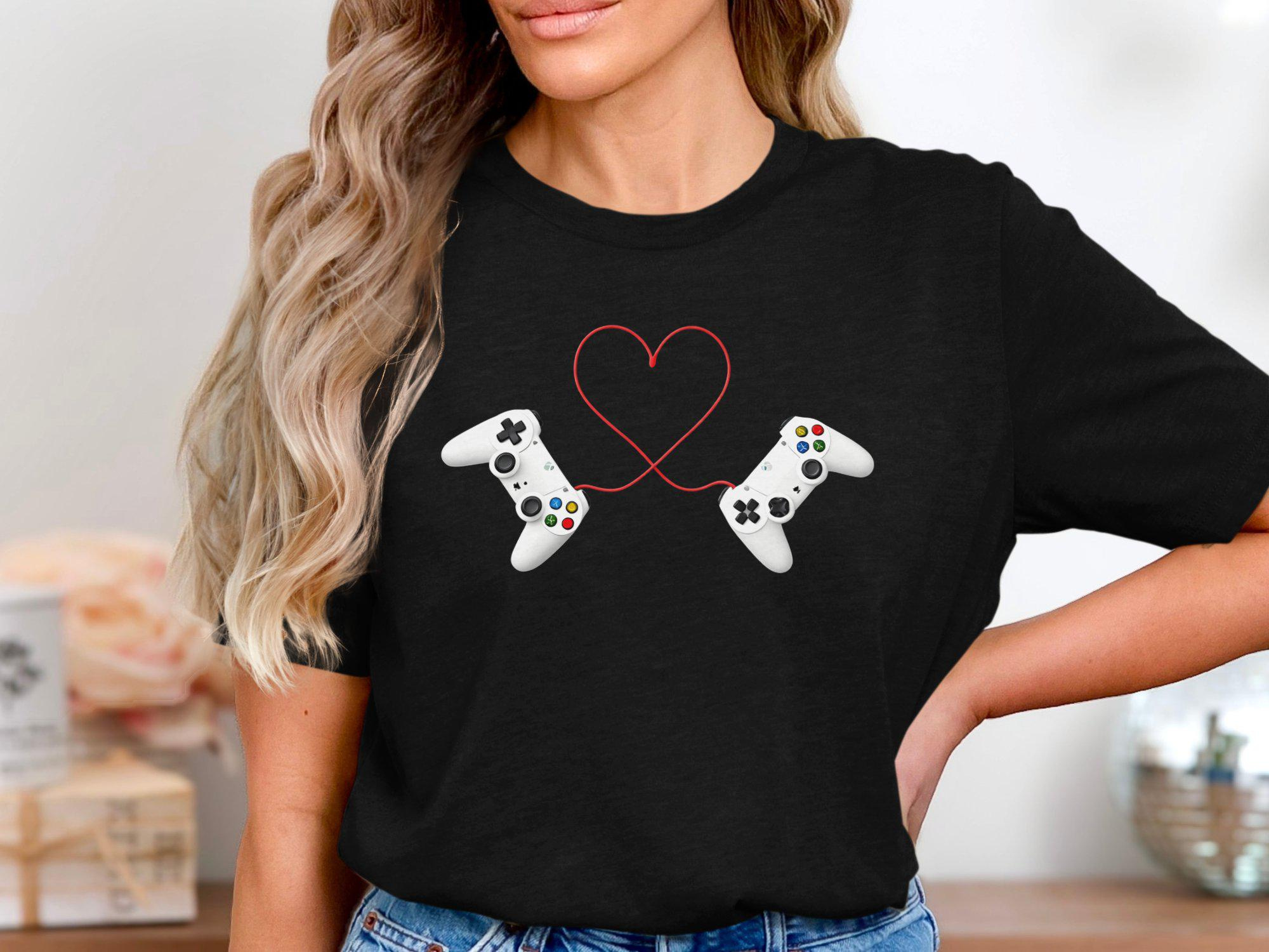 BandRole Gamer Couple Shirt, Matching Gamer Shirt, Gamer Love Shirt ...