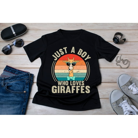 BandRole Giraffe Lover T-Shirt: Zoo Animal Safari Shirt - Walmart.com
