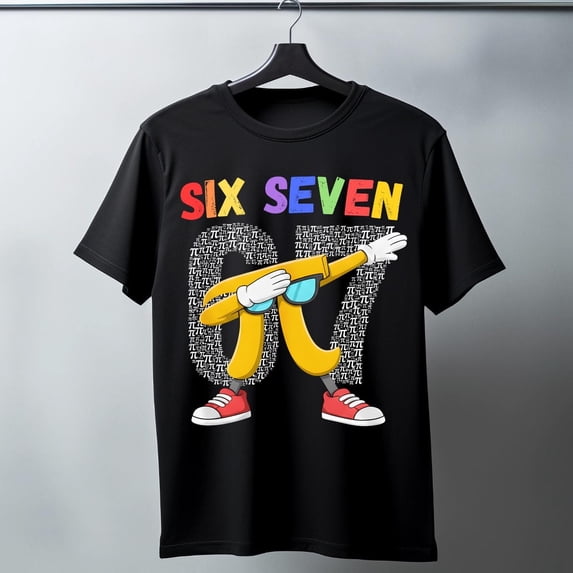 BandRole Happy Pi Day T-shirt Dabbing Pi 3.14 Shirt Design, Six Seven ...