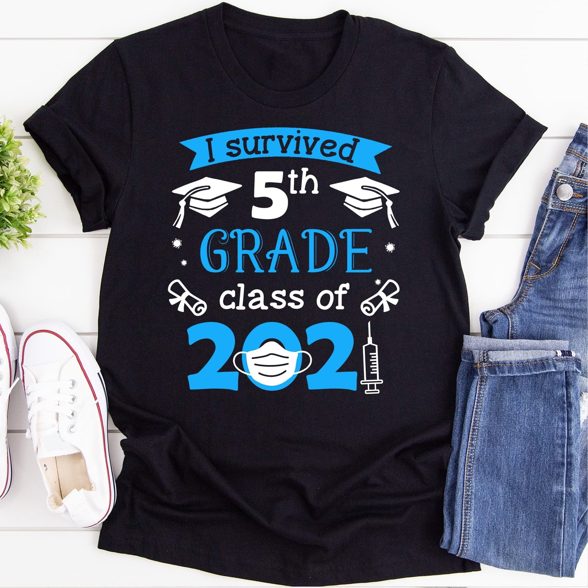 BandRole I Survived 5th Grade Class Of 2021 Shirt, Graduation In ...