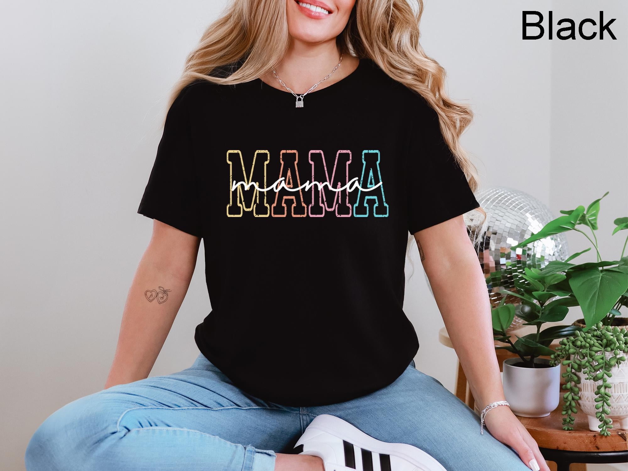 BandRole Mama Shirt For Mothers Day Gift From Daughter, Mama T-shirt ...