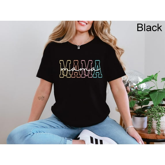 BandRole Mama Shirt For Mothers Day Gift From Daughter, Mama T-shirt ...