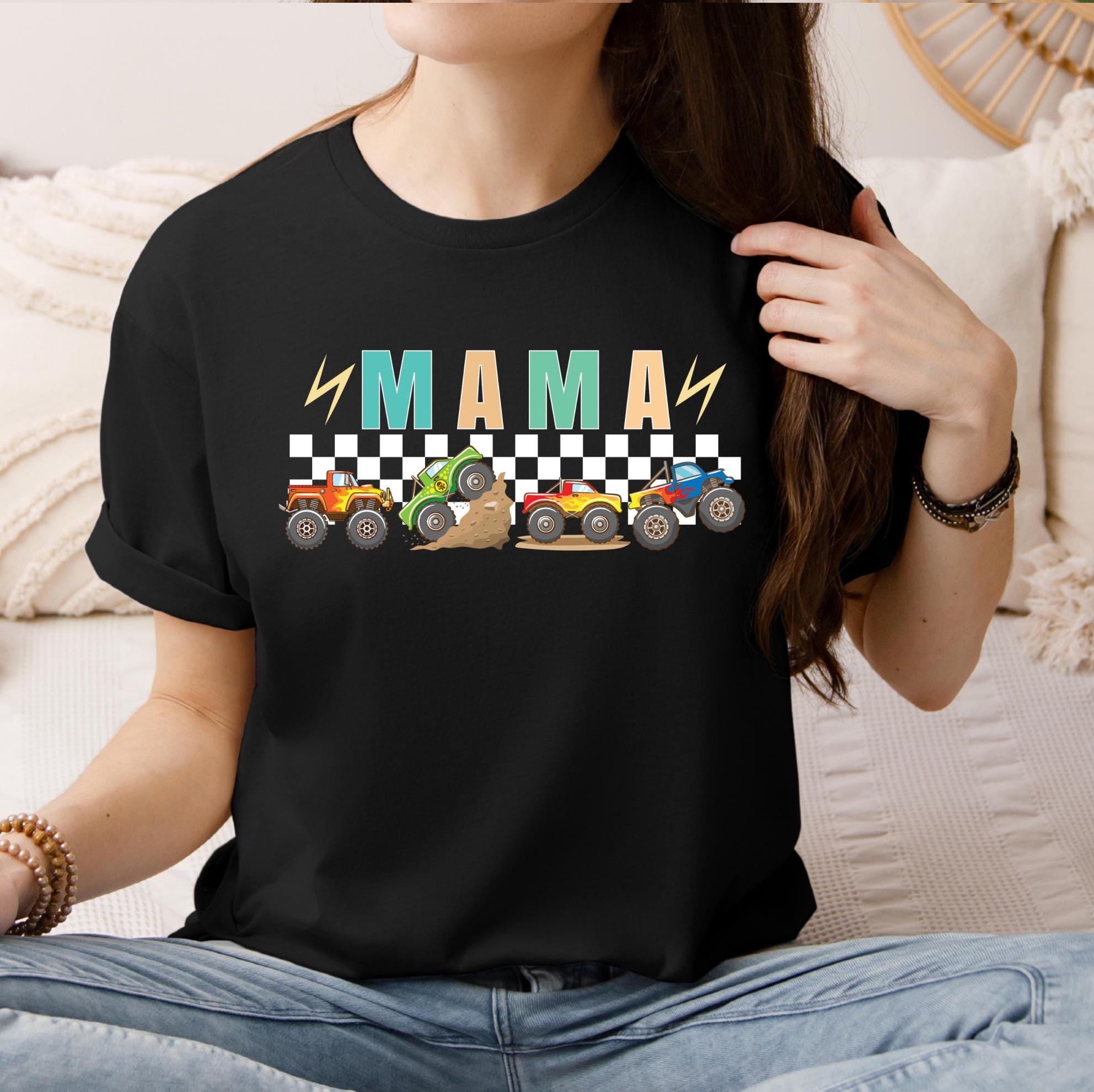 BandRole Monster Truck Birthday Party Shirt, Mama Monster Truck Shirt ...