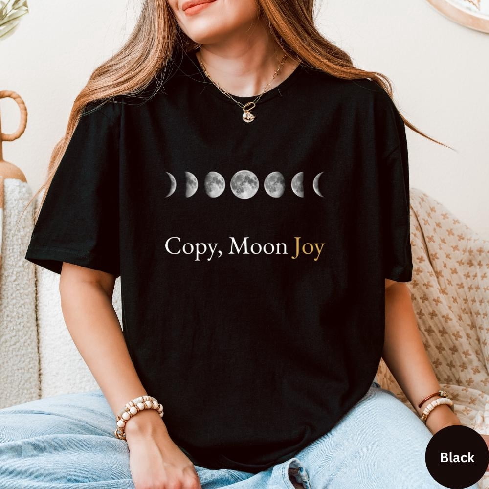 BandRole Moon Phases Minimal Aesthetic T-Shirt, Copy, moon joy Shirt ...