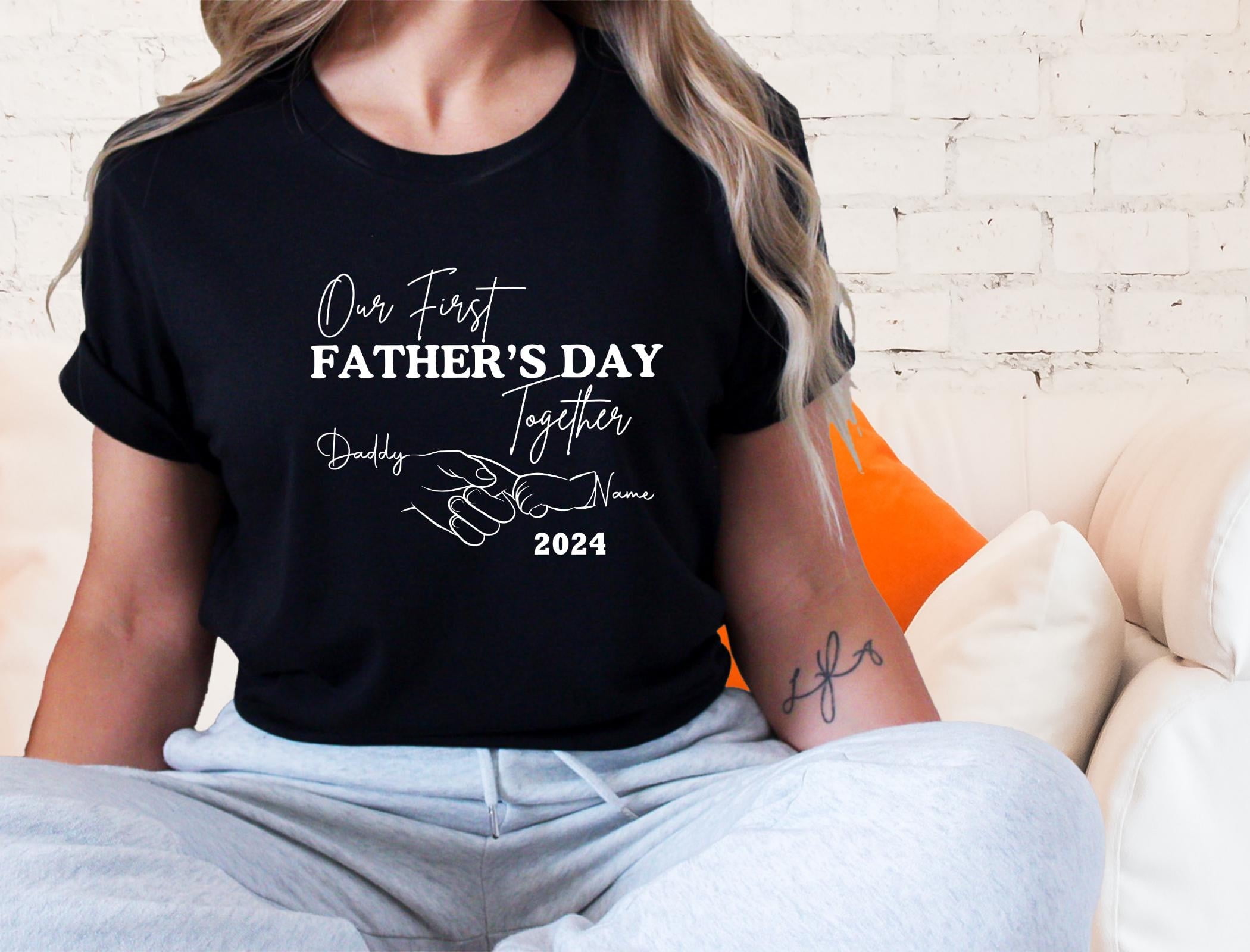 BandRole Personalized Father's Day Shirt, Our First Father's Day ...