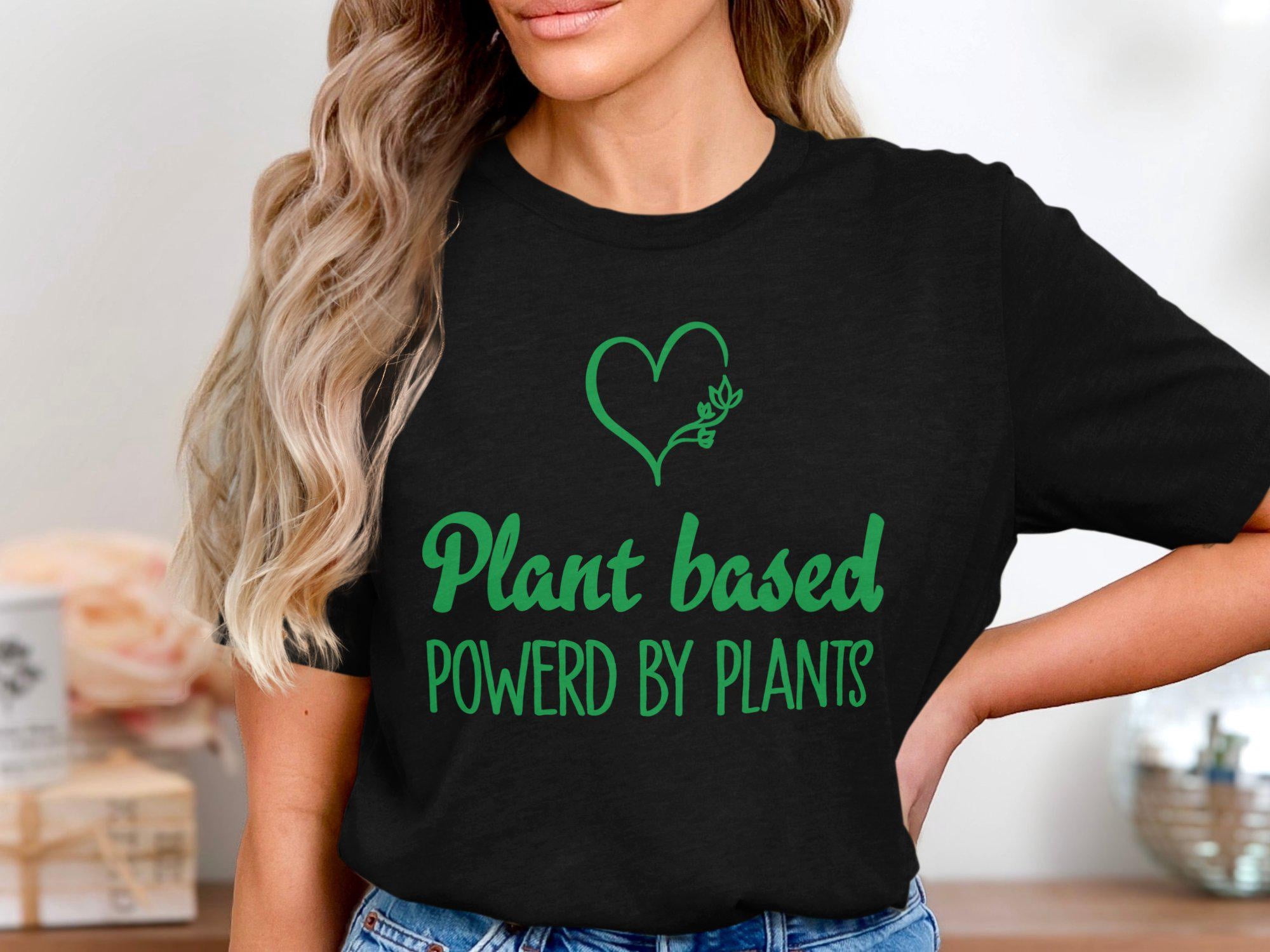 BandRole Plant Based Shirt, Powered By Plants Vegan TShirt, Healthy ...