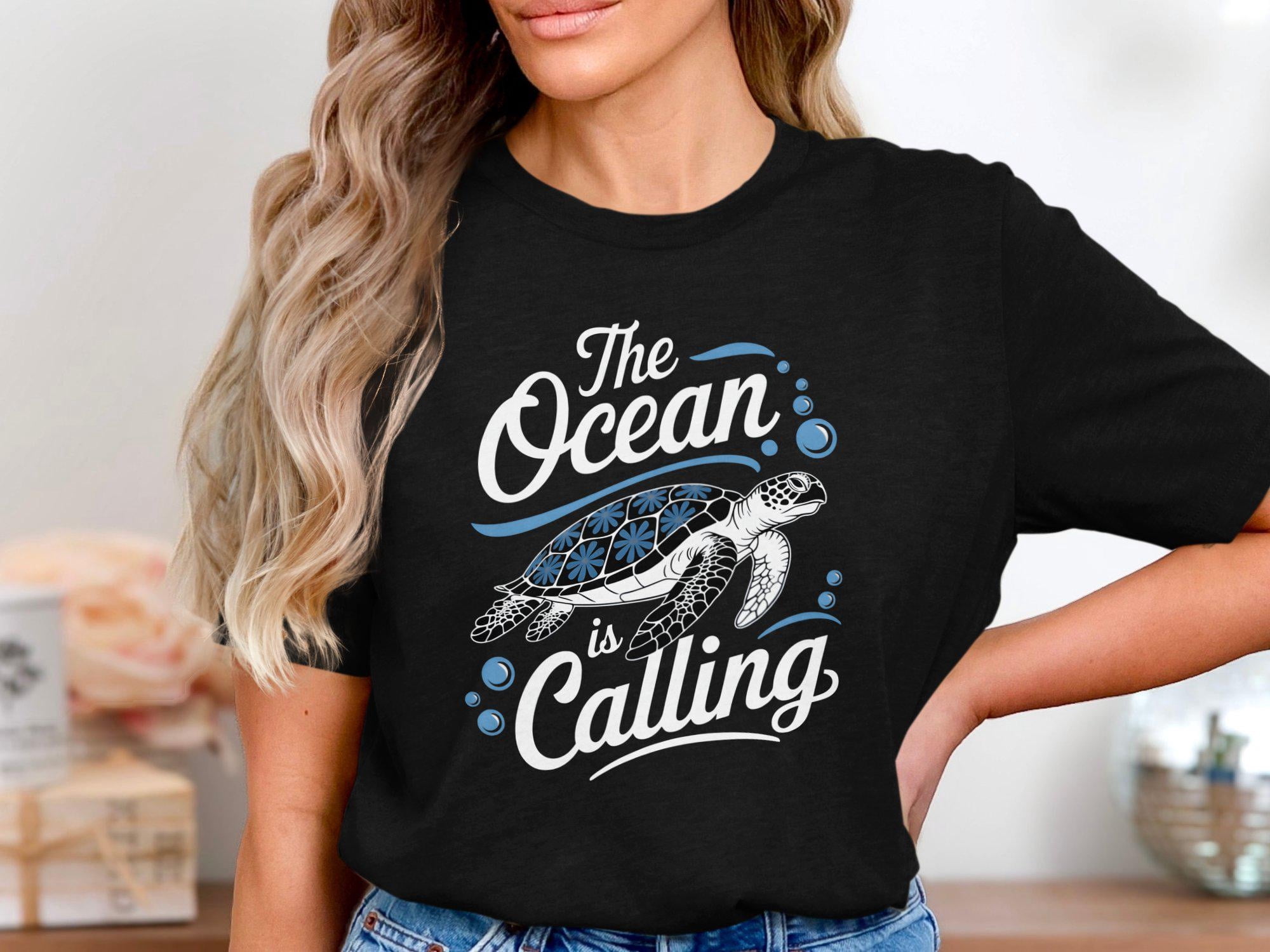 BandRole Sea Turtle Shirt, Ocean Lover Shirt, Marine Life Graphic Tee ...