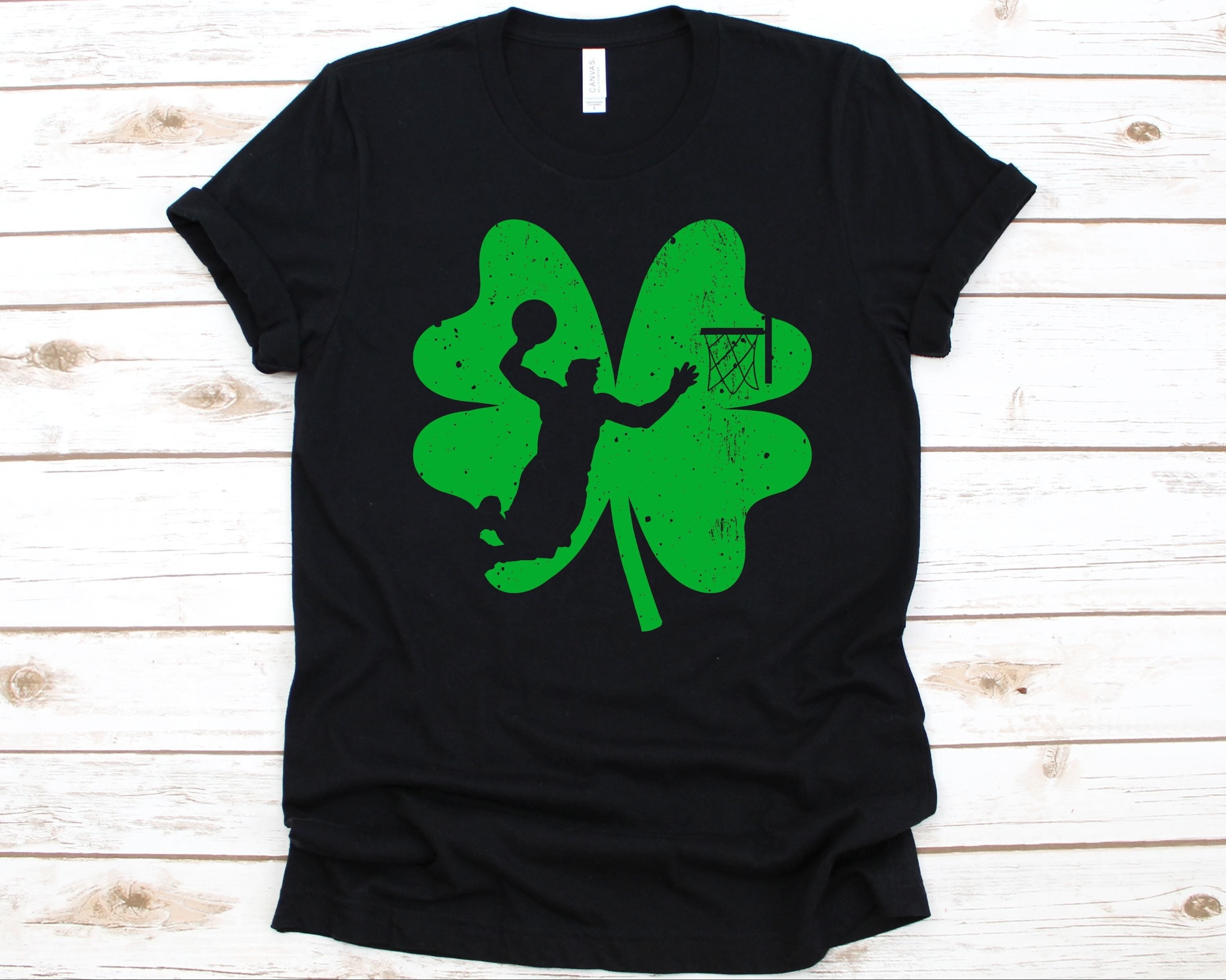 BandRole Shamrock Basketball Dunk Shirt, St. Patrick's Day Gift ...