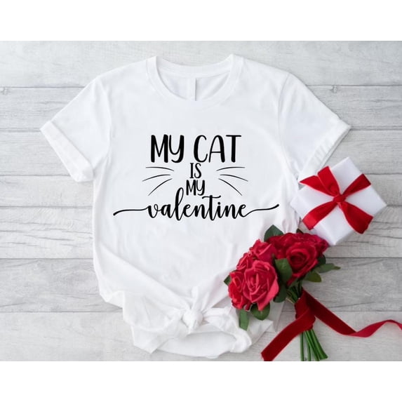 BandRole Valentines Day Shirt For Cat Mom, Cat Lover's Valentines Gift ...