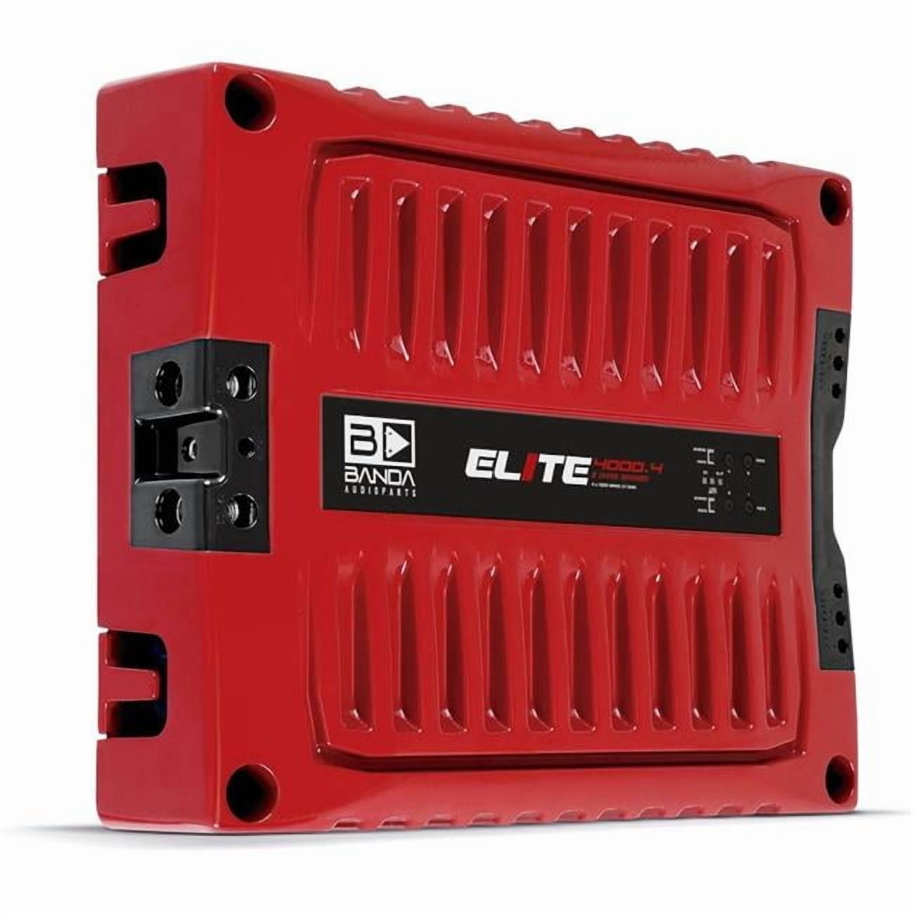 Banda ELITE4000.41RED 1 Ohm 4000W 4 Channel Red Car Audio Amplifier ...