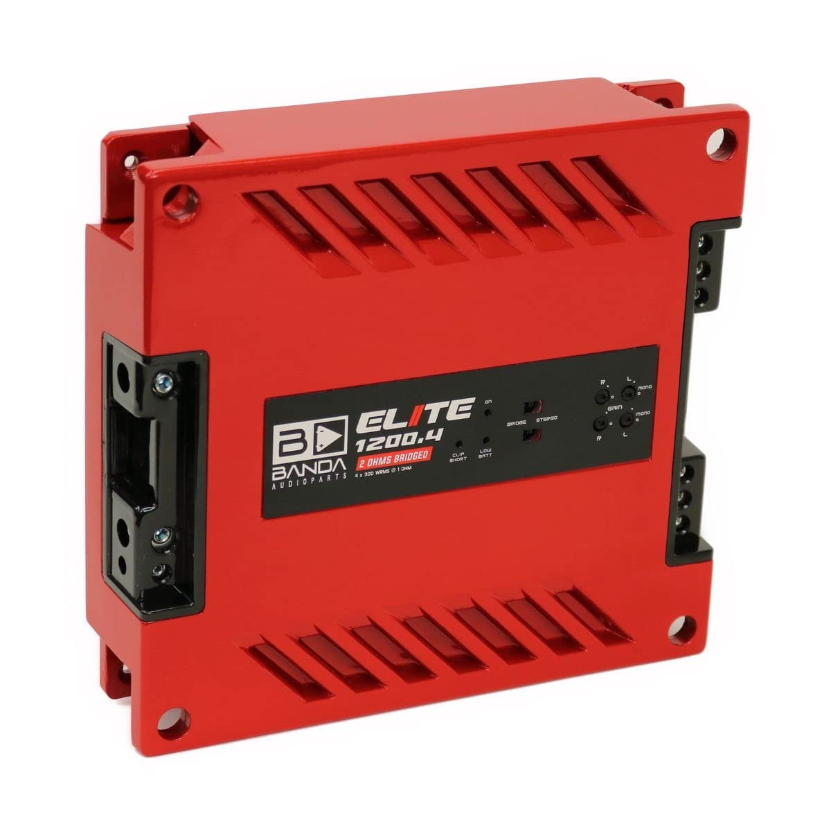 Banda Car Audio Amplifier 1200 Watt 4 Channel 1 Ohm (Red) - Walmart ...