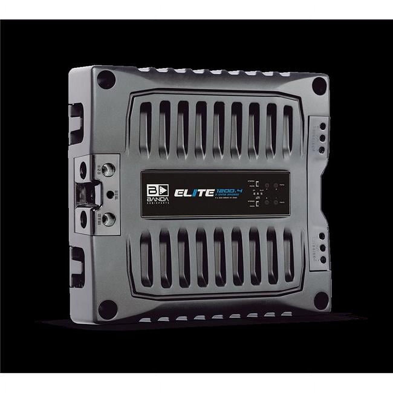Banda ELITE1200.41BK 1200W 4 Channel 1 Ohm Elite Car Amplifier, Black ...