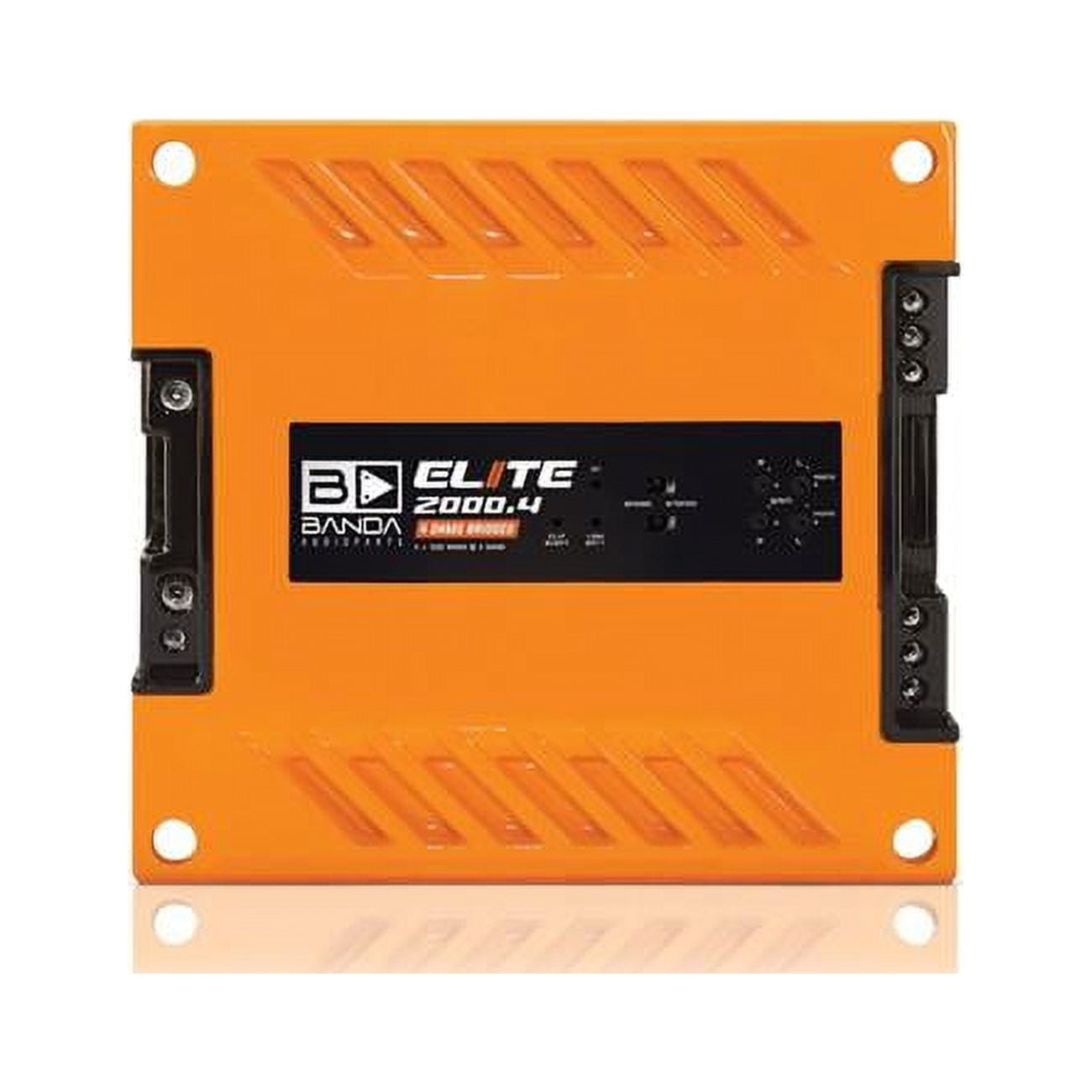 Banda 2000.42OHMORANGE 2000W 4 Channel 4 Ohms Car Amplifier, Orange ...