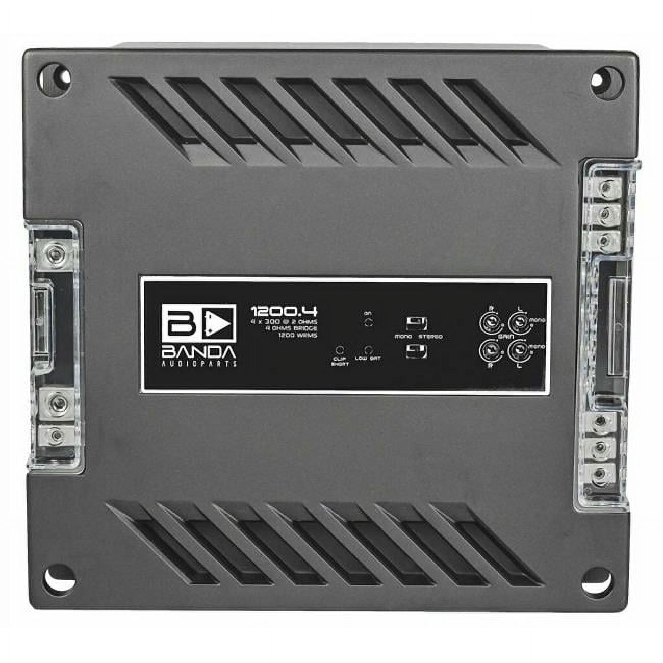 Banda 300 watts 4 Channel Max at 2 Ohm Car Audio Amplifier with ...