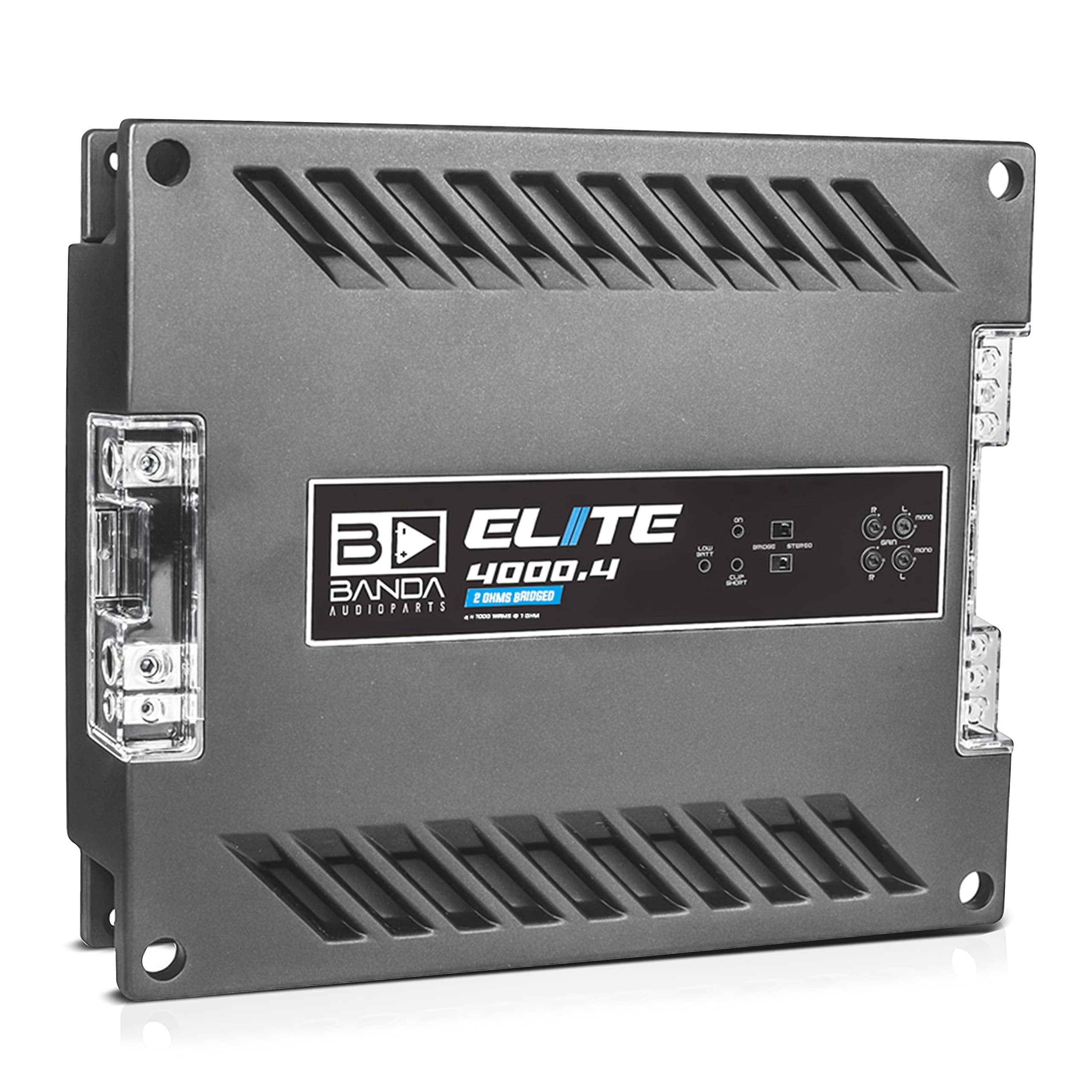 Banda Elite 4000.4 4000 Watt 4-Channel 1-Ohm Car Amplifier - Walmart.com
