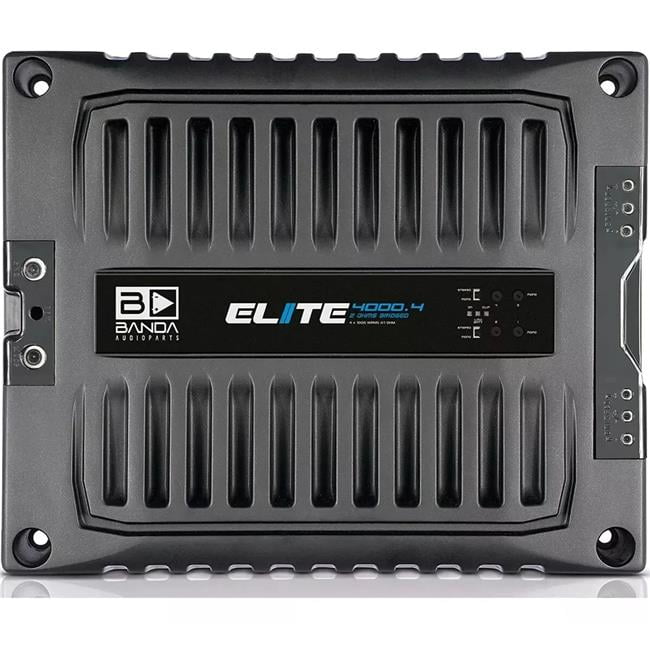 Banda ELITE4000.41BK 4000W 1 Ohm 4 Channel Amplifier - Walmart.com