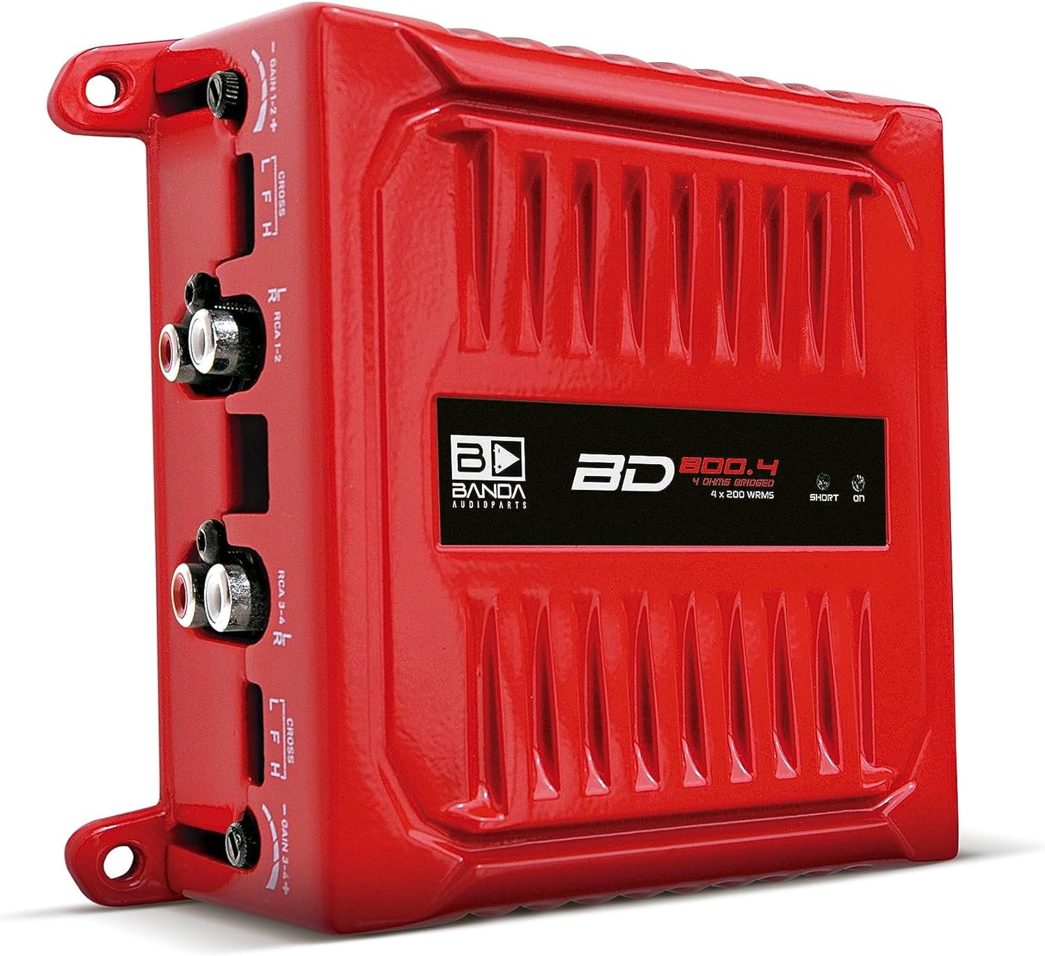 Banda Audioparts BD800.42OHMRED 800 Watts 4 Channel 2 Ohm Full Range ...