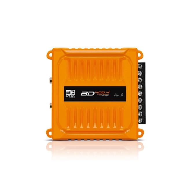 Banda BD400.4ORANGE 400W 4 Channel 2 Ohm Super Car Amplifier, Orange ...