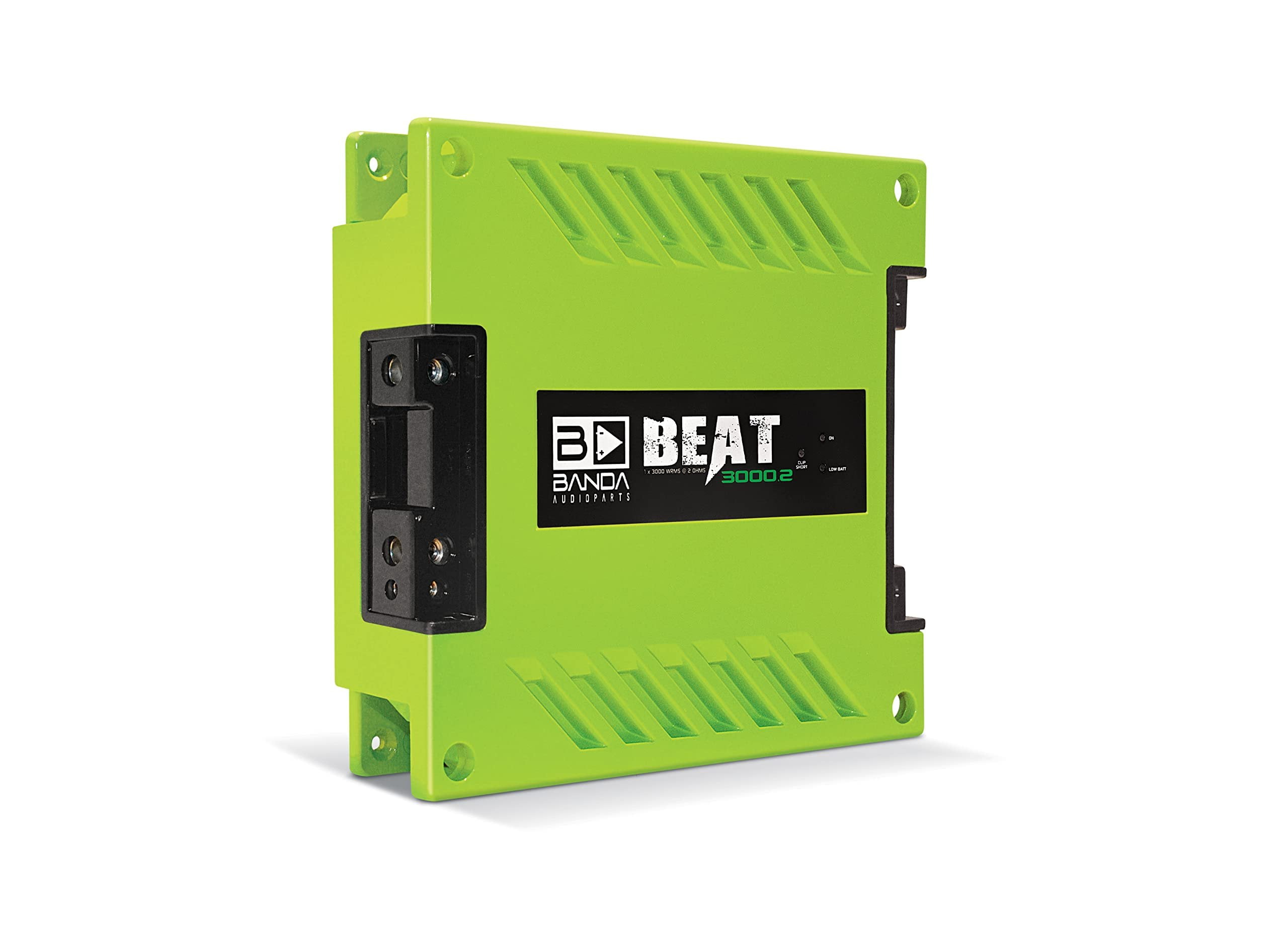 Banda Audioparts BEAT3000.2GREEN Car Audio Amplifier, 3000W, 2 Ohms ...