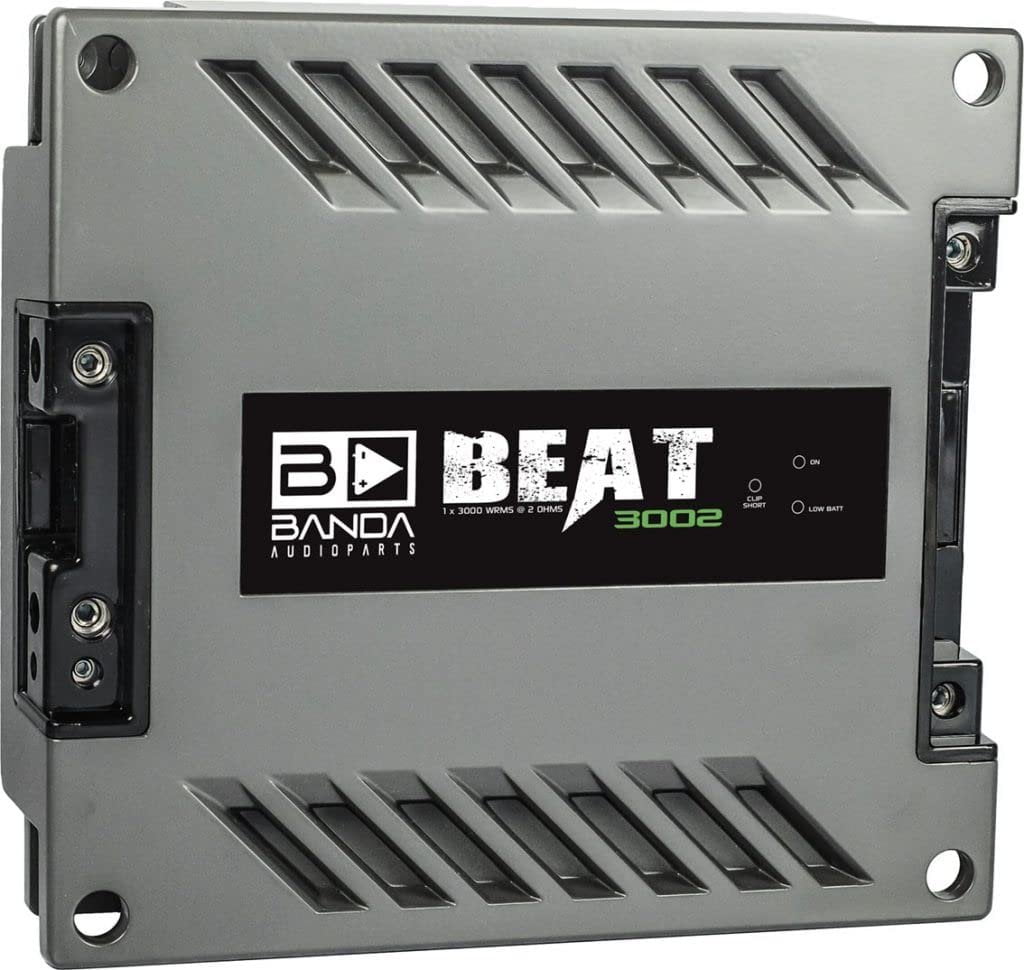 Banda BEAT3000.2RED 3000W 2 Ohm Beat Car Audio Amplifier, Red - Walmart ...