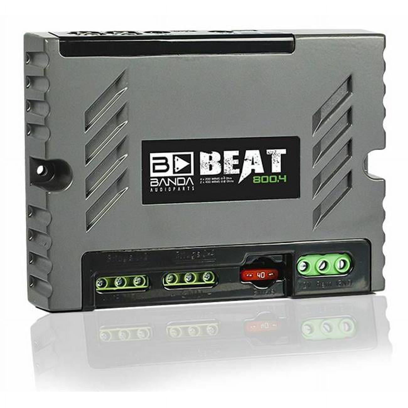 Banda BEAT800.41RED 800W x 4 Channel 1 Ohm Beat Car Audio Amplifier ...