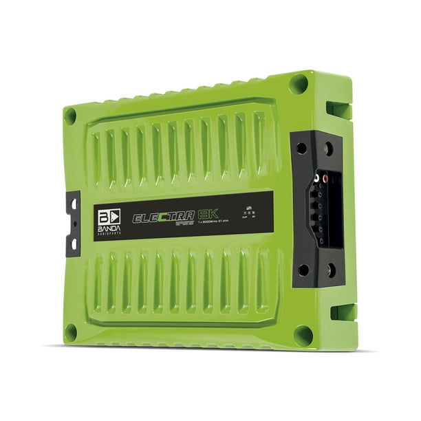 Banda ELEC8K1BK Electra 8000 Watt Bass 1 Ohm Car Amplifier - Green ...