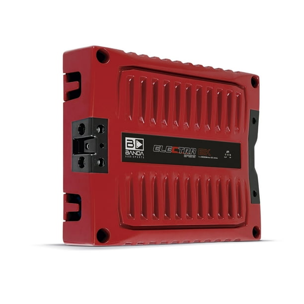 Banda ELEC8K2RED Electra 8000 Watt Bass 2 Ohm Car Amplifier - Red ...