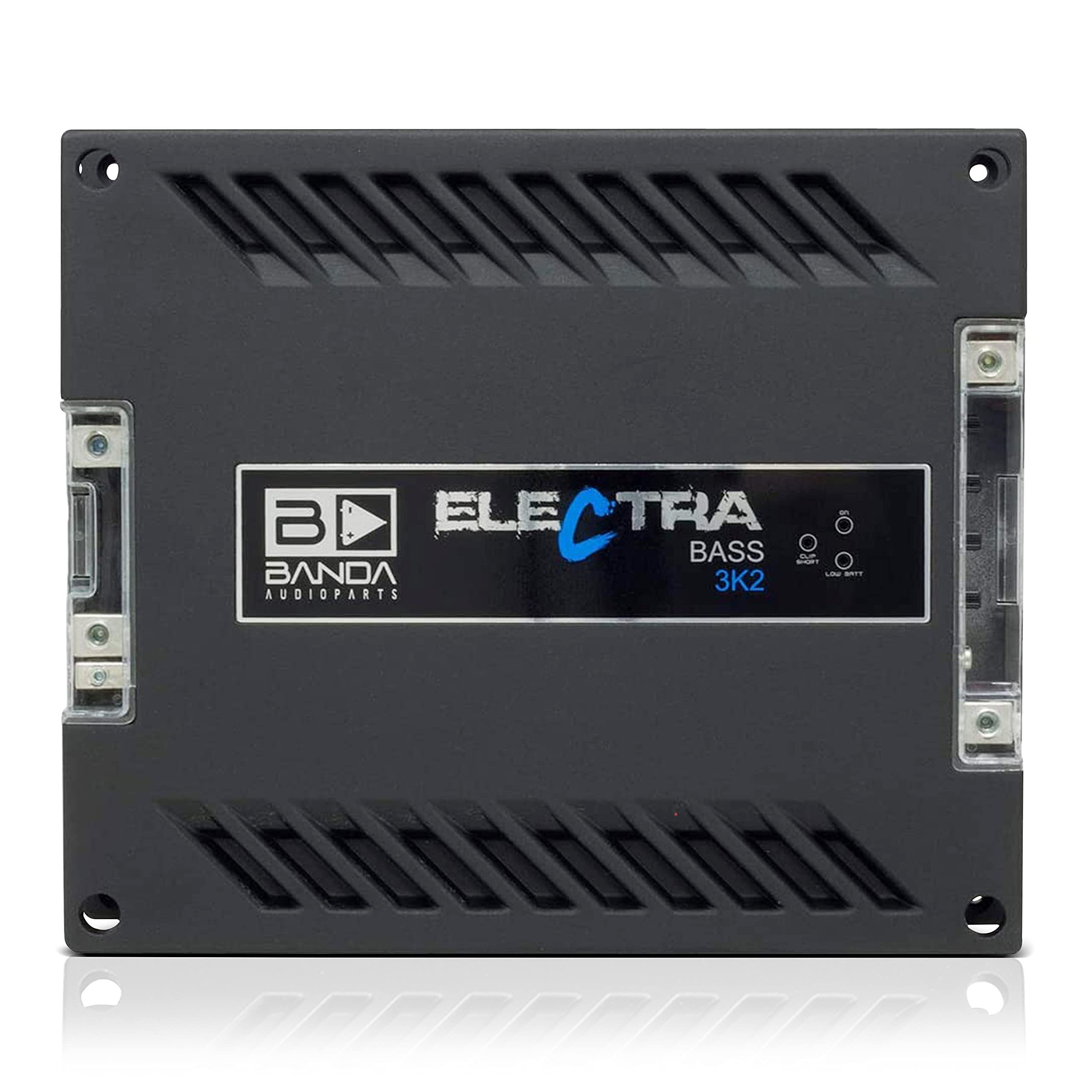 Banda Electra Bass 3K2-1 Channel 3750 Watts RMS 2 Ohm Car Amplifier ...