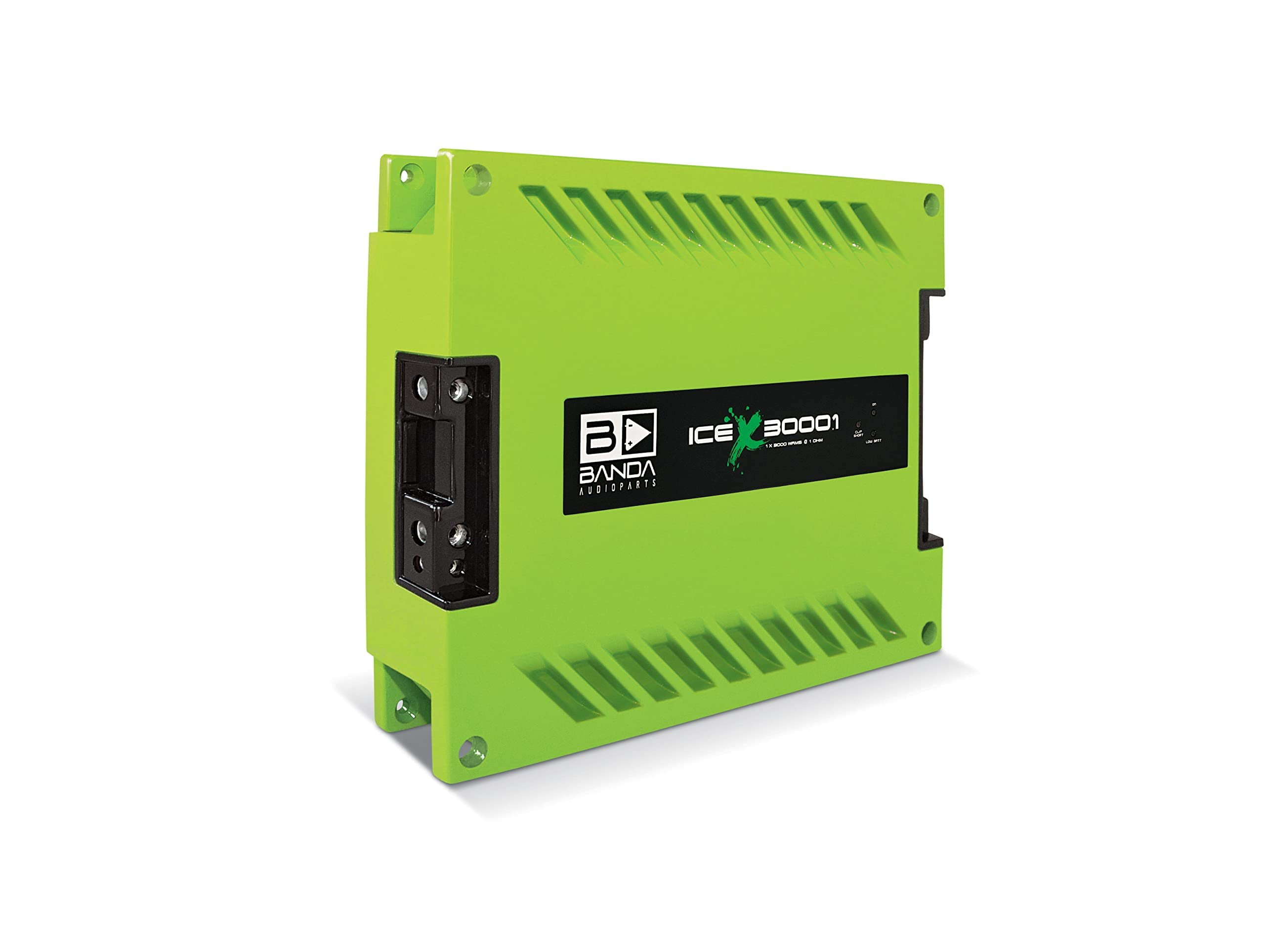 Banda ICEX3000.1GREEN 3000W 1 Ohms Car Audio Amplifier, Green - Walmart.com