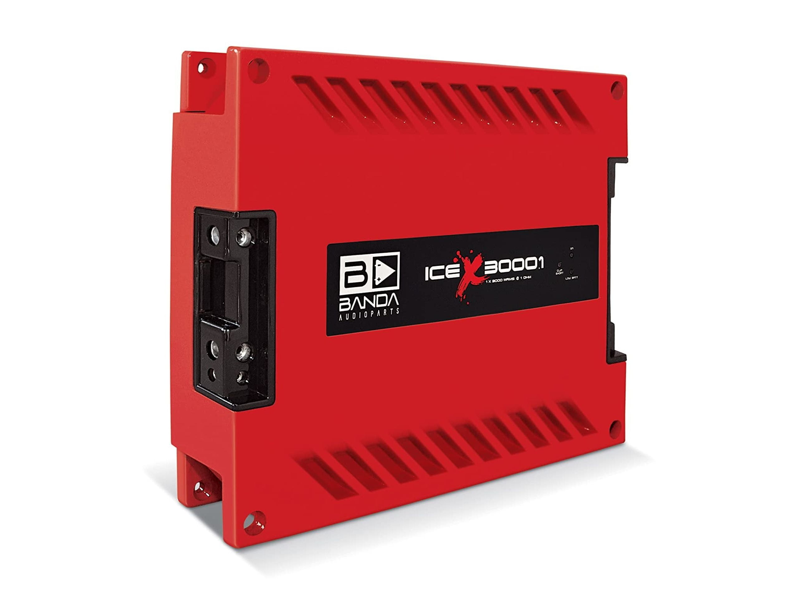 Banda ICEX3000.1RED 3000W 1 Ohm Car Audio Amplifier, Red - Walmart.com