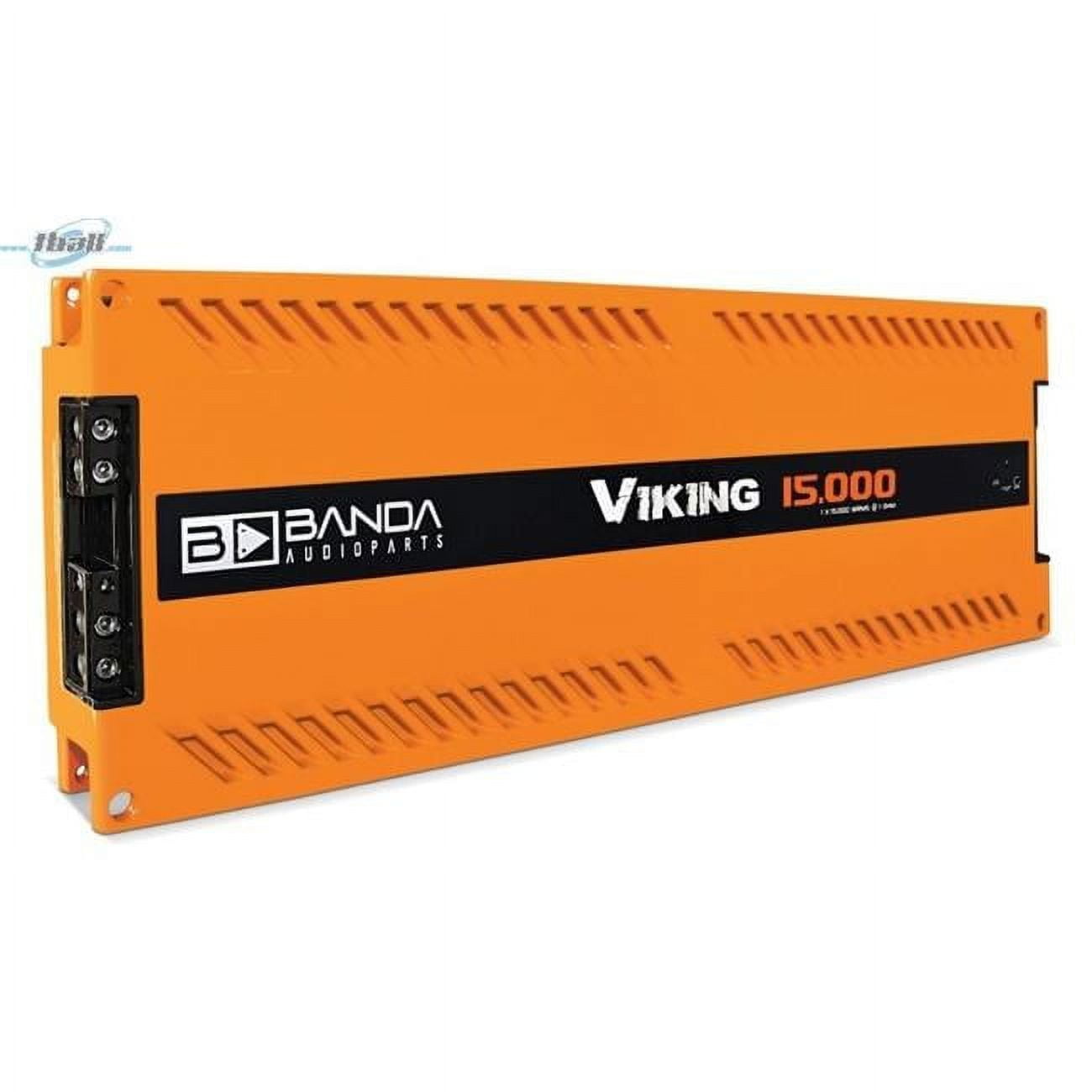 Banda VIKING15000ORANGE 15K Mono Car Audio Amplifier with Bass Boost ...