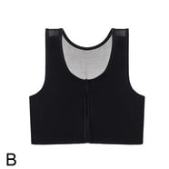 Wonababi chest binder corset with zipper tank top Ultra flat binder ，XS ...