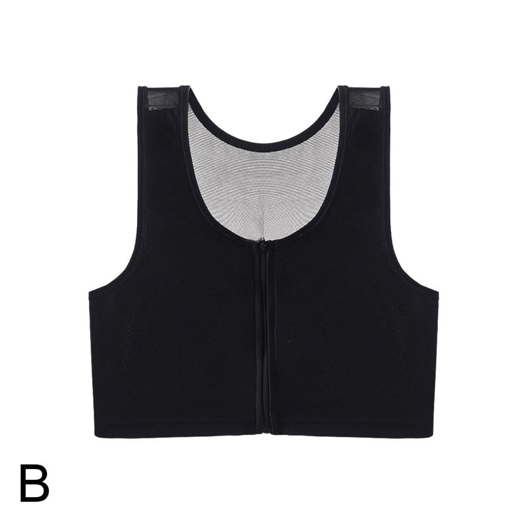 Bandage Chest Binder Zip Up Breast Binder Flat Slim Chest Supporter