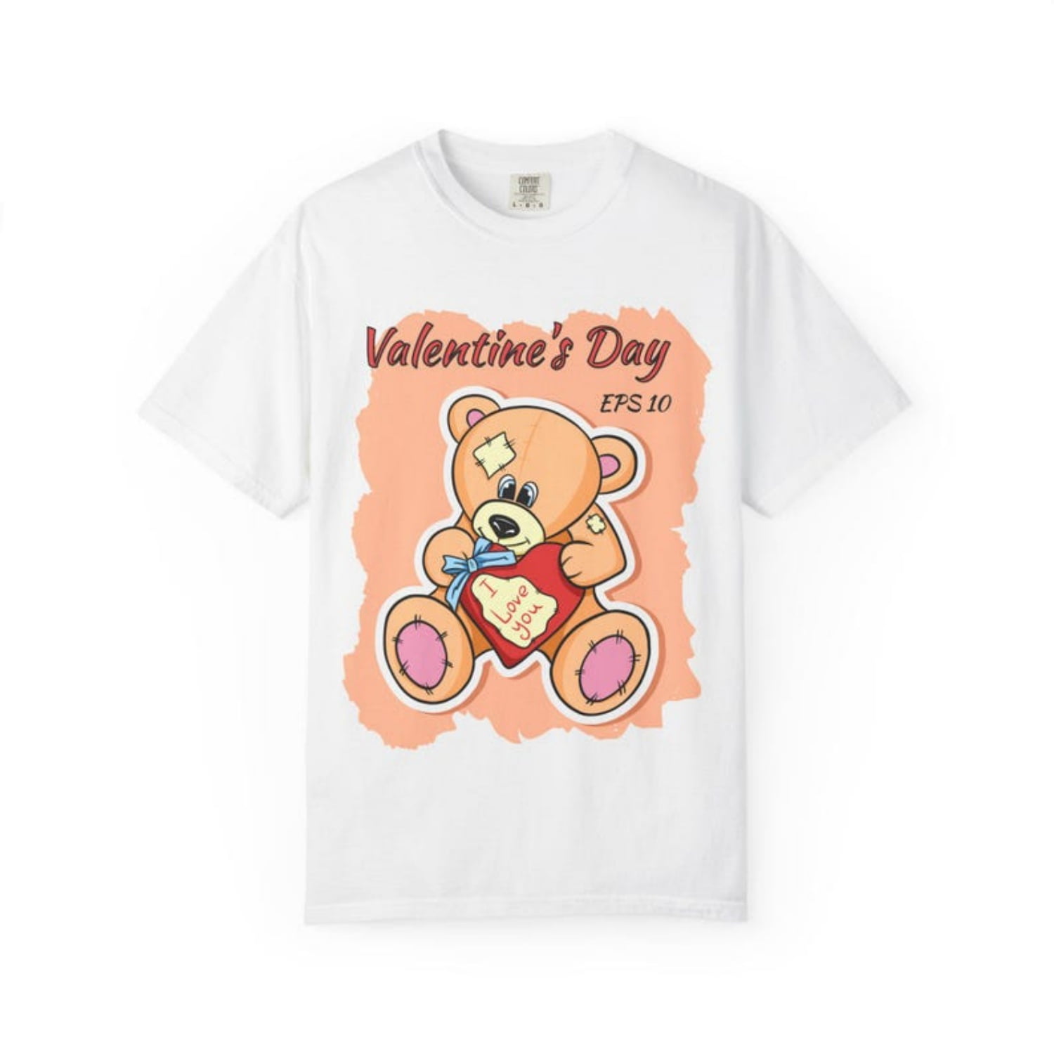 Bandaged Teddy Bear Holding Heart T-shirt - Walmart.com