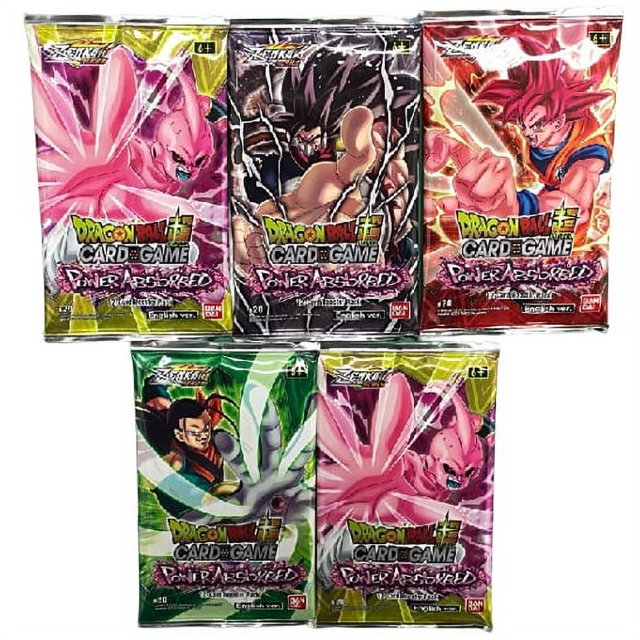 Bandai Dragon Ball Super Trading Cards - Zenkai Series Power Absorbed B20 - PACKS (5 Pack Lot ...