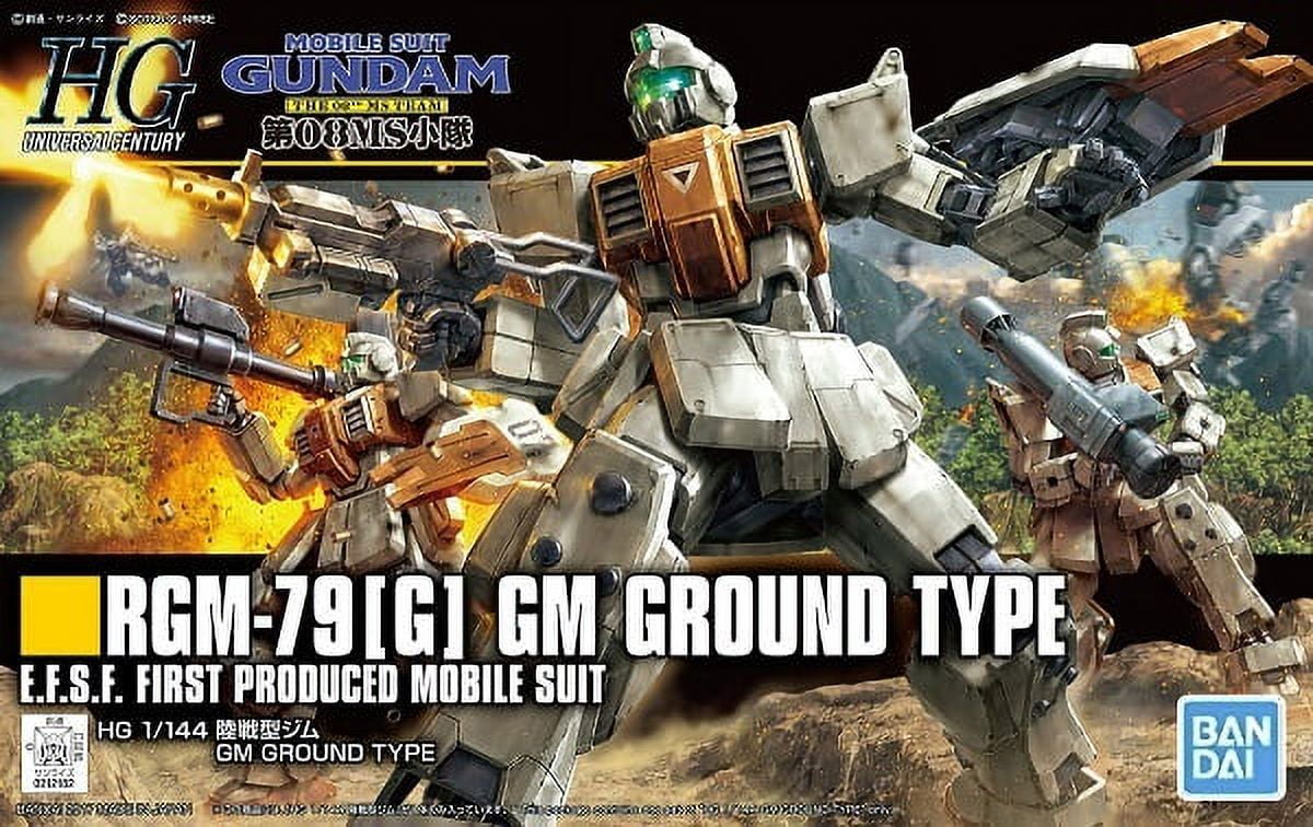 Bandai Gundam 08th MS Team HGUC RGM-79[G] GM Ground Type HG 1/144 Model ...