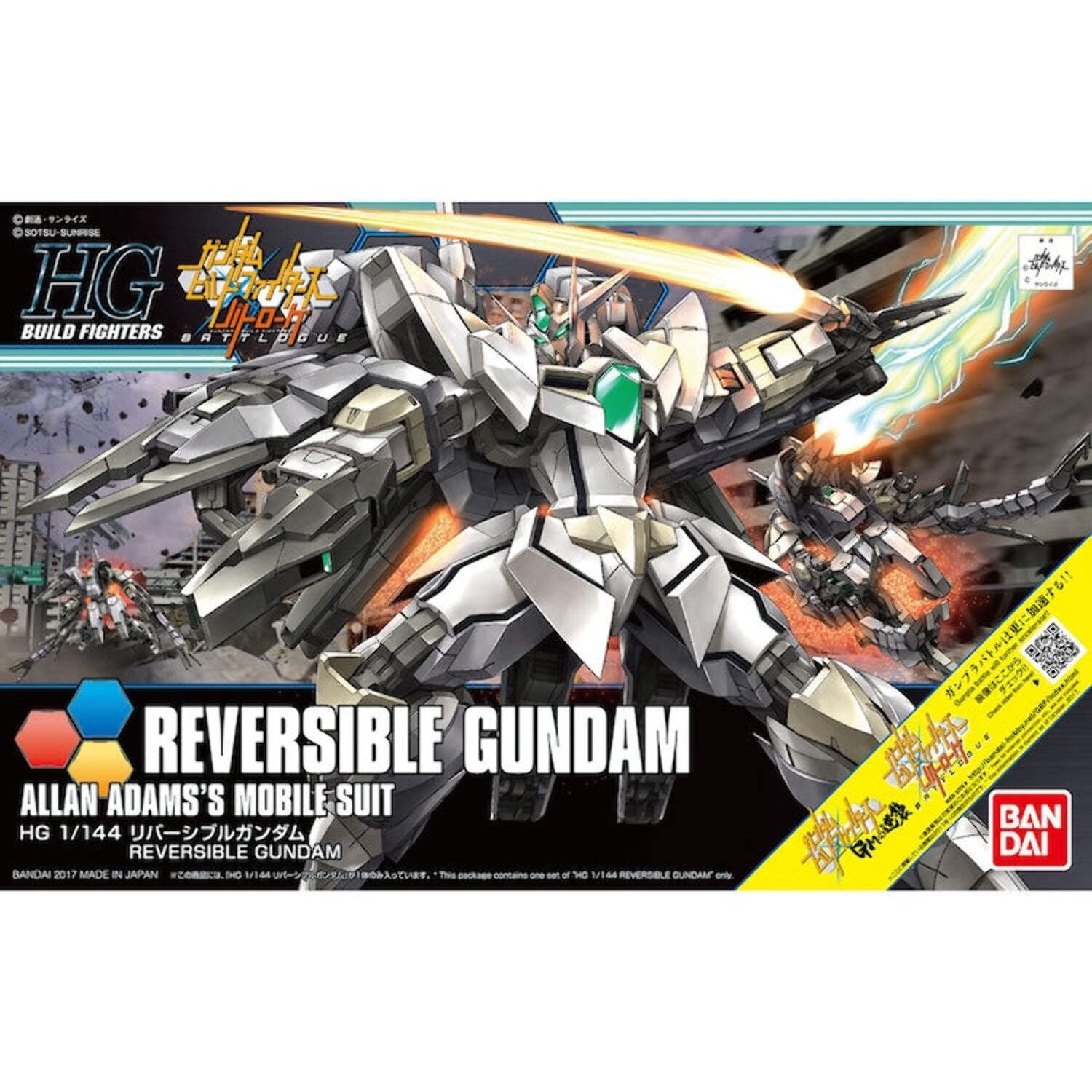 Bandai Hobby Build Fighters HGBF Reversible Gundam HG 1/144 Model Kit ...