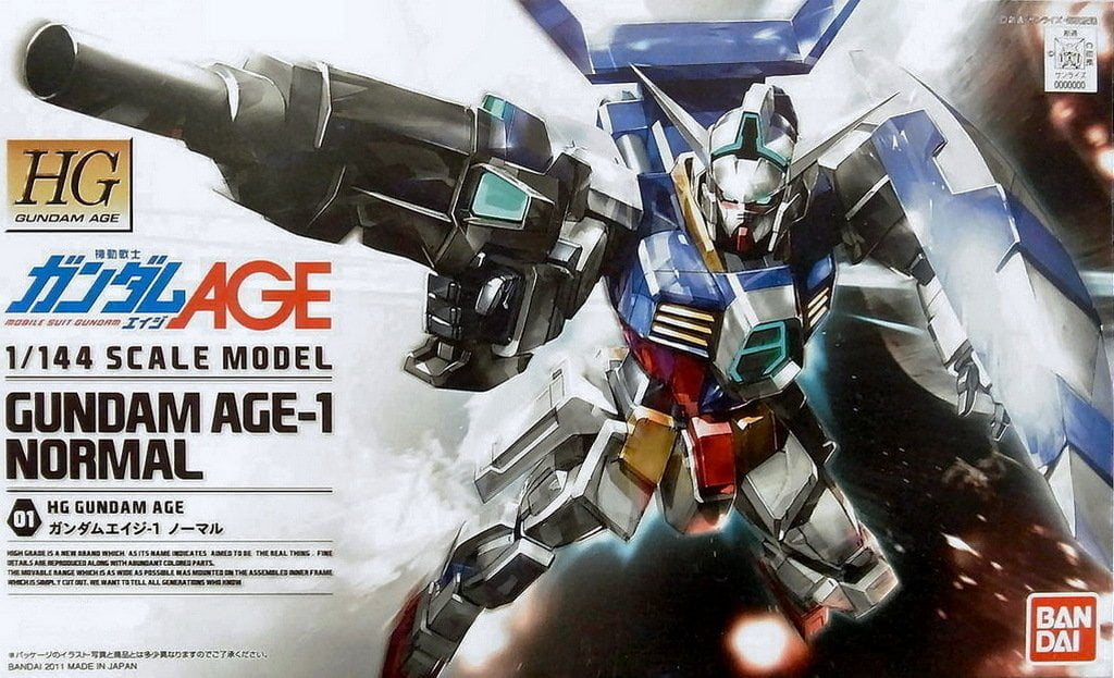 Bandai Hobby Gundam AGE #01 AGE-1 Normal 1/144 Model Kit - Walmart.com